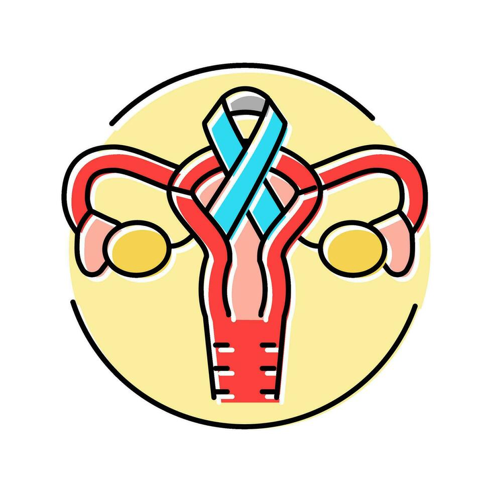 Cervical Health Gynecologist Color Icon Vector Illustration 35273581