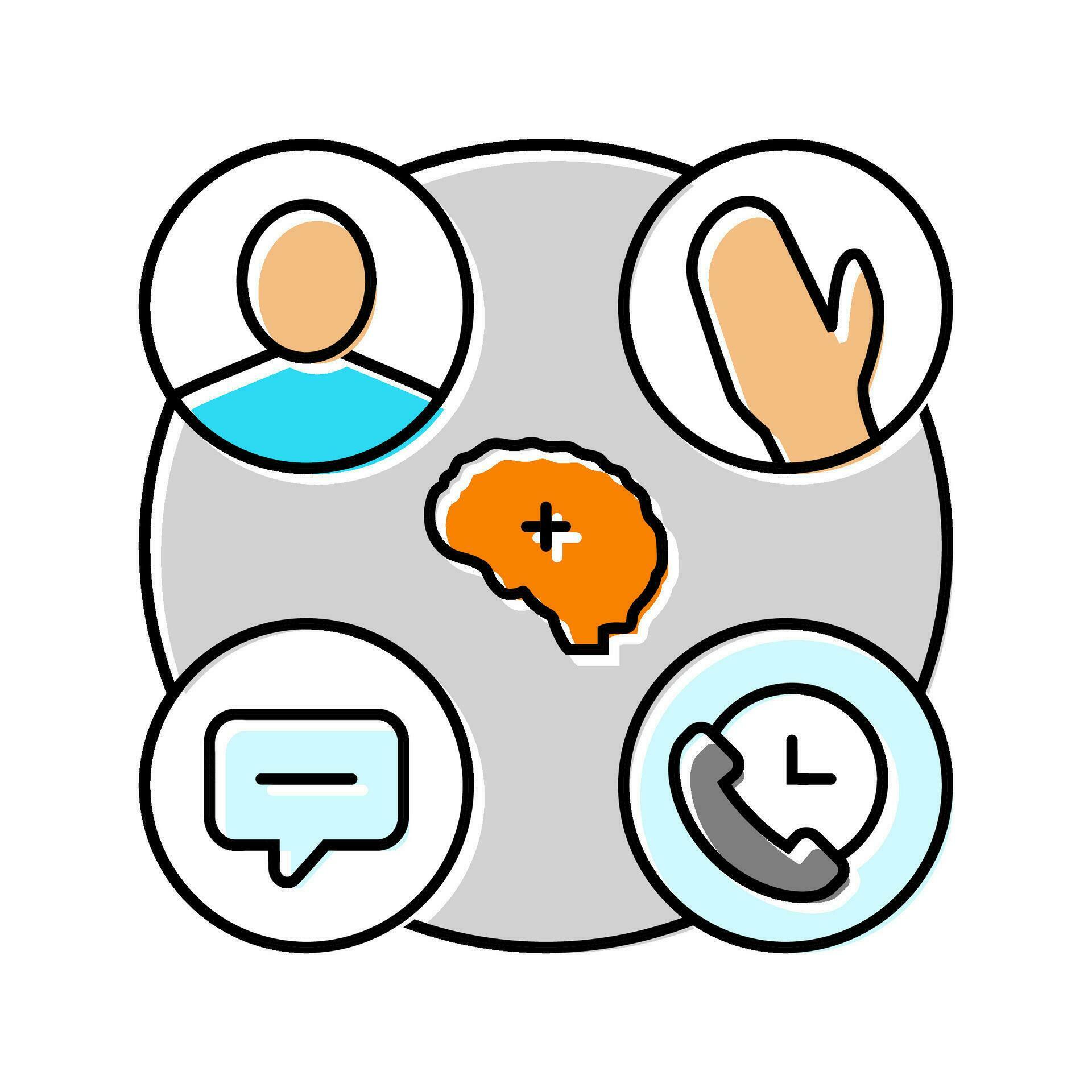 Stroke Evaluation Color Icon Vector Illustration 35273591 Vector Art At