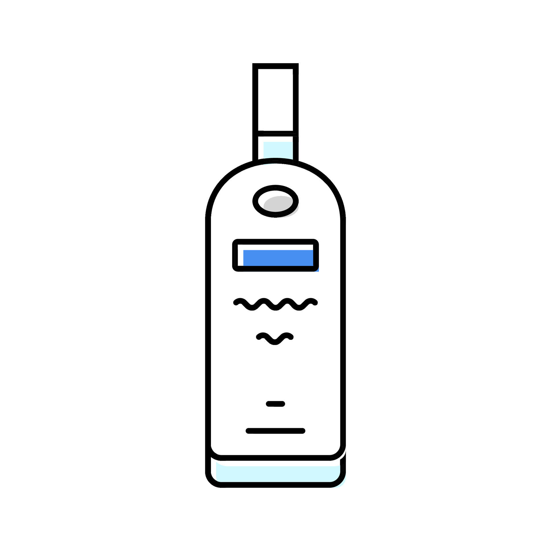 Vodka Glass Bottle Color Icon Vector Illustration 35275522 Vector Art At Vecteezy