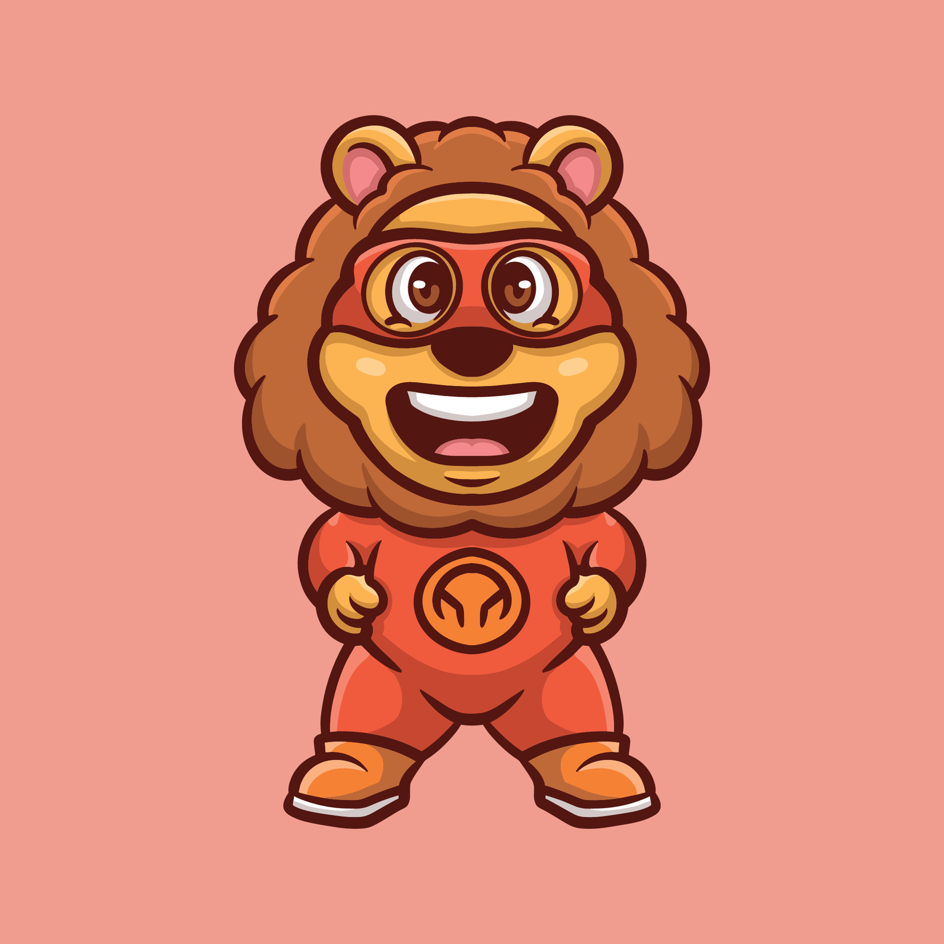 Lion Hero Cartoon Illustration 35275686 Vector Art at Vecteezy