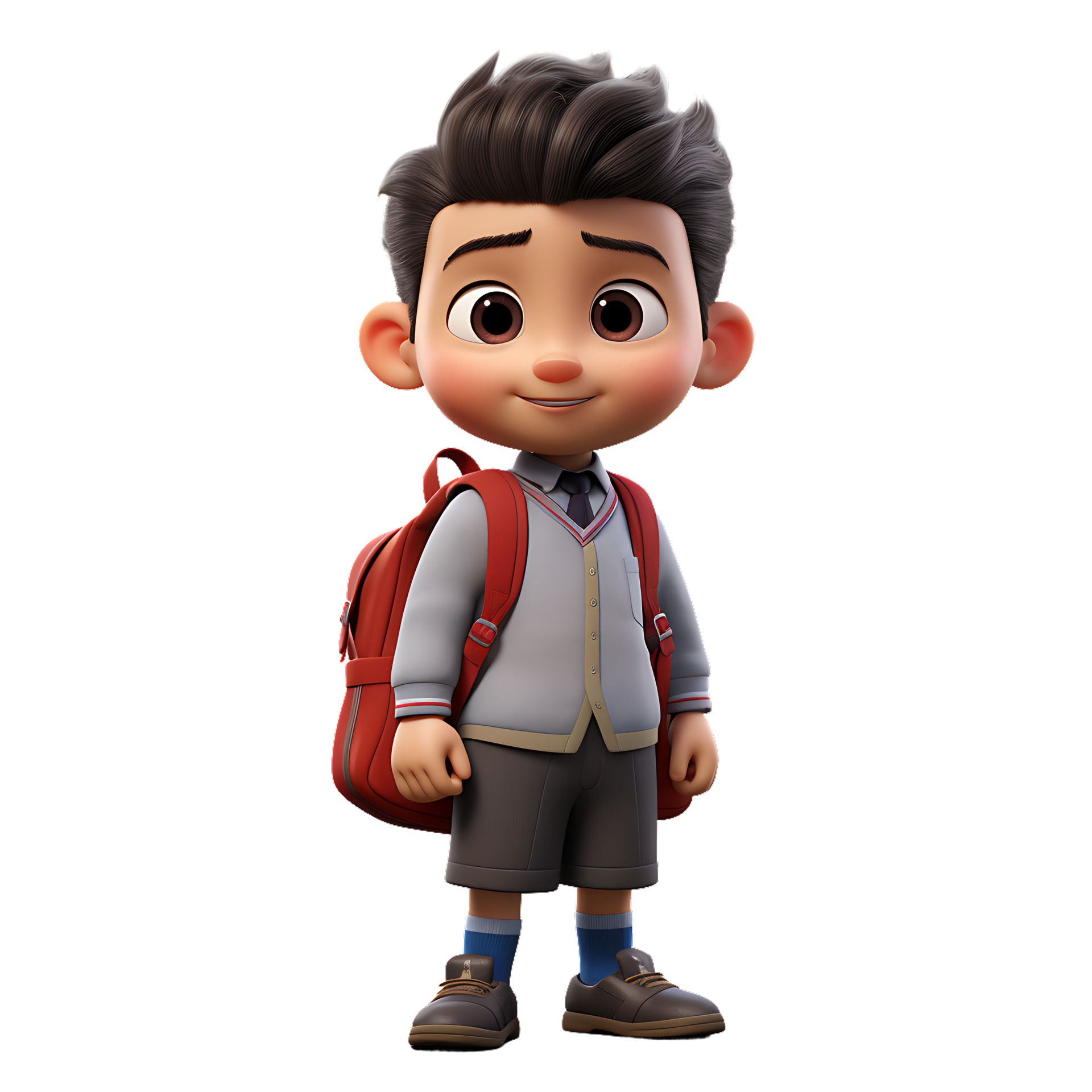 AI generated 3D Cute School Boy 35281905 PNG