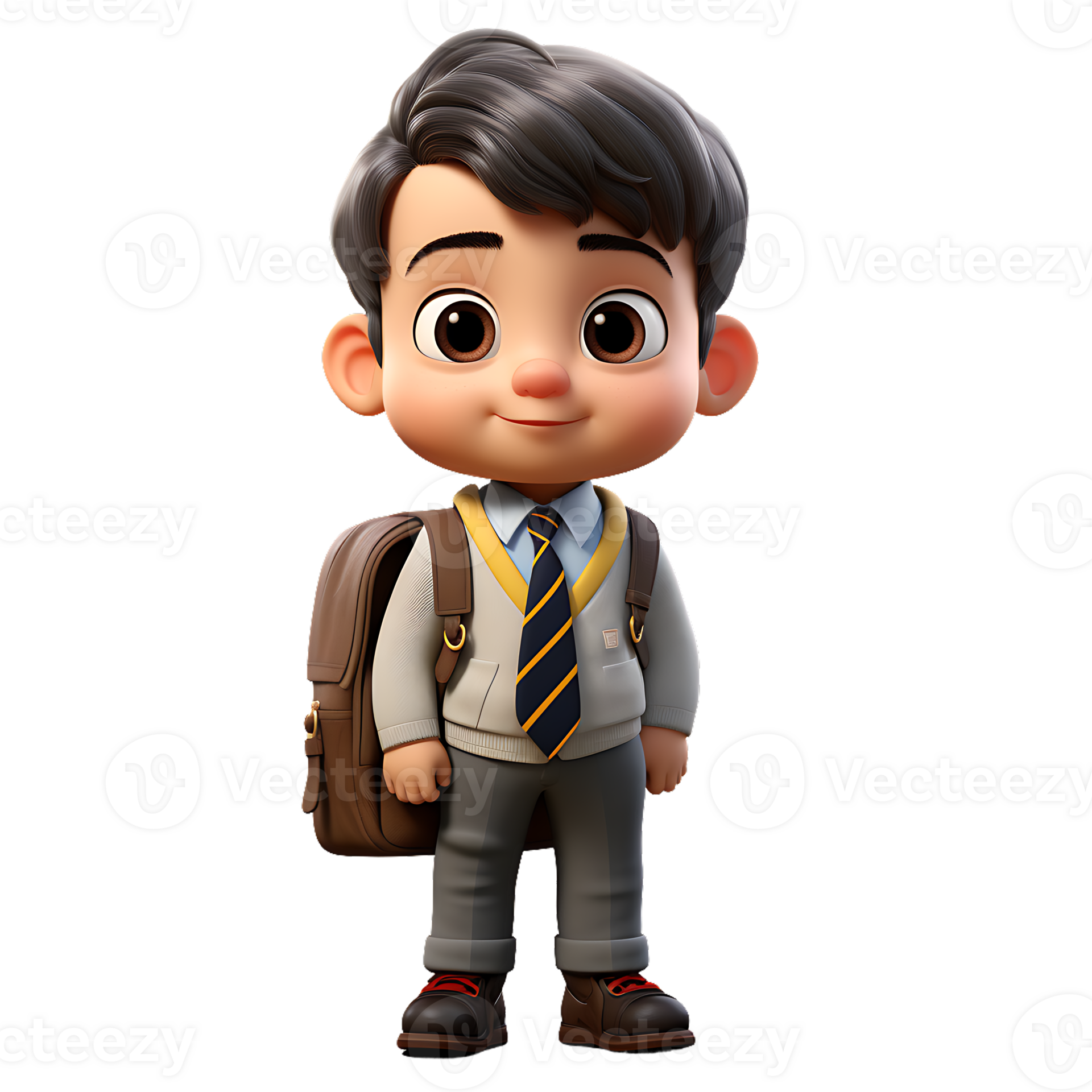 AI generated 3D Cute School Boy 35281907 PNG