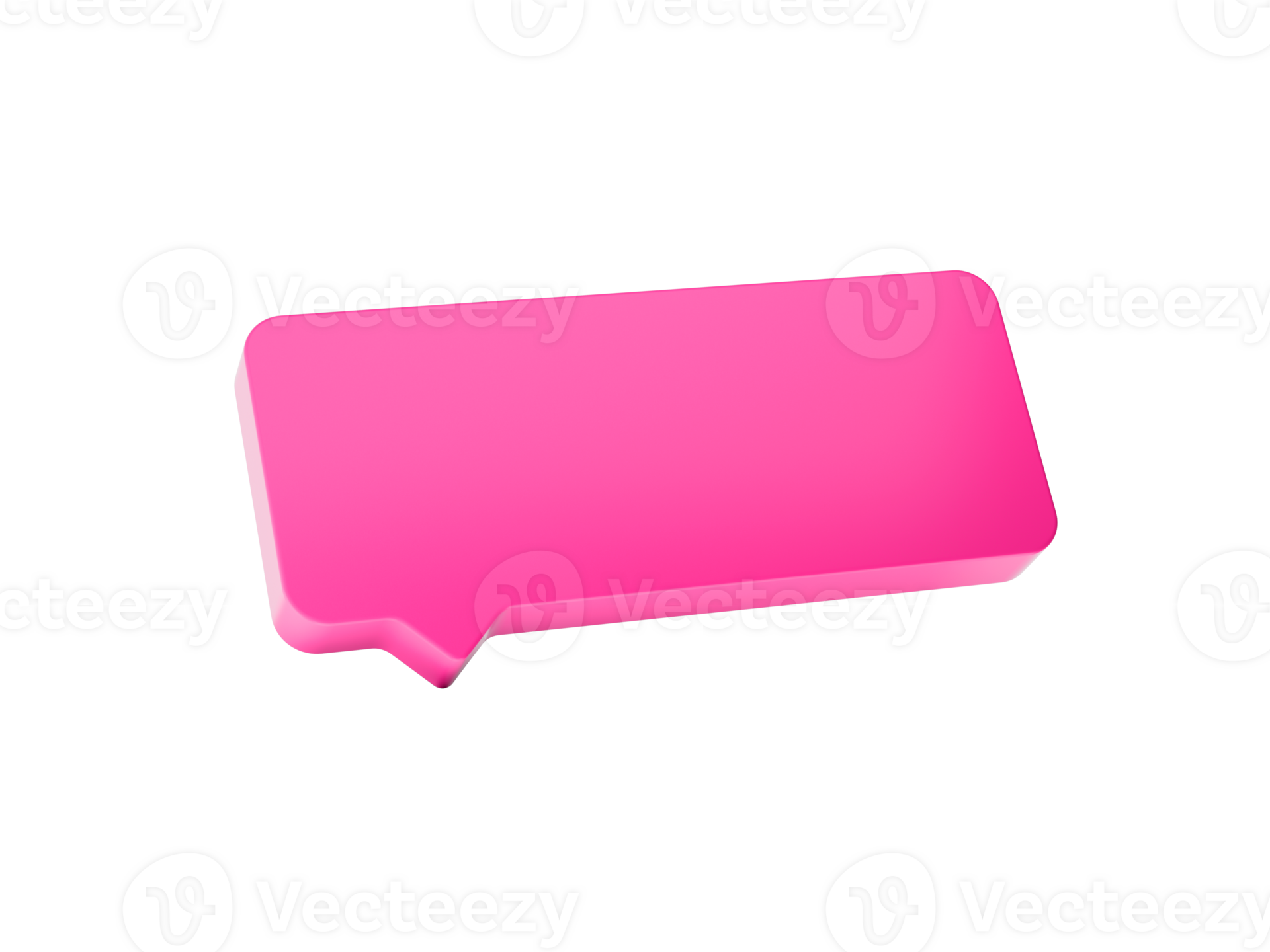 3d Simple Pink Message Box Icon, 3d Shiny Pink Chat Box Icon 35282175 PNG