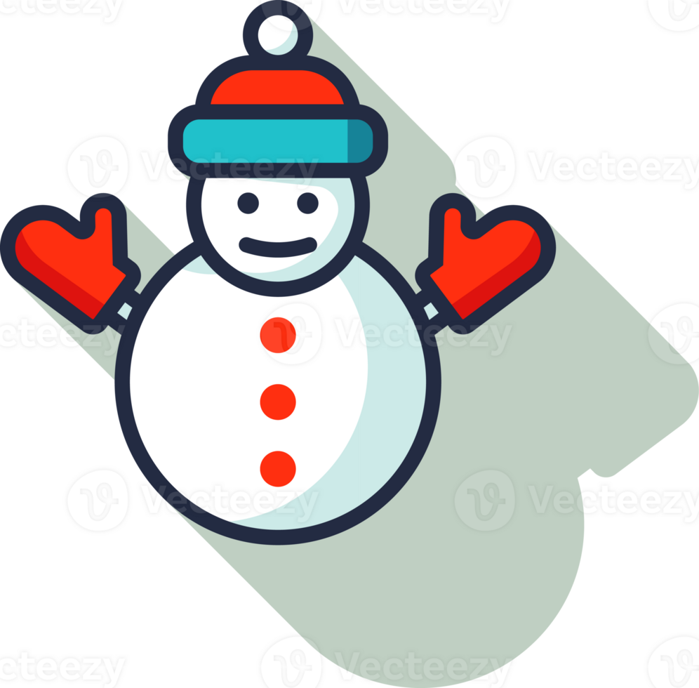 Snowman Christmas stylized art style 35282190 PNG