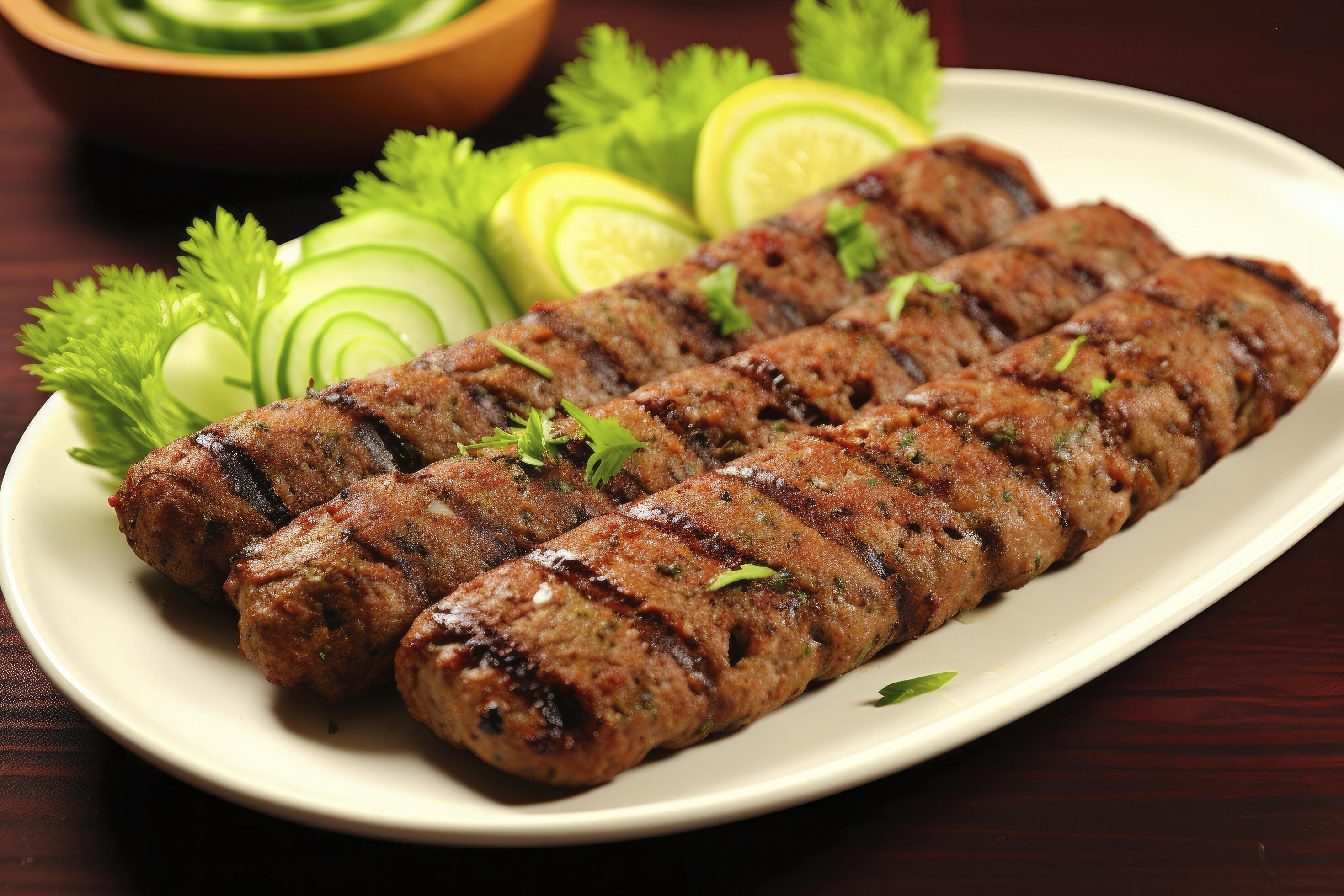 AI generated Tasty seekh kabab. AI Generated. 35293496 Stock Photo at ...