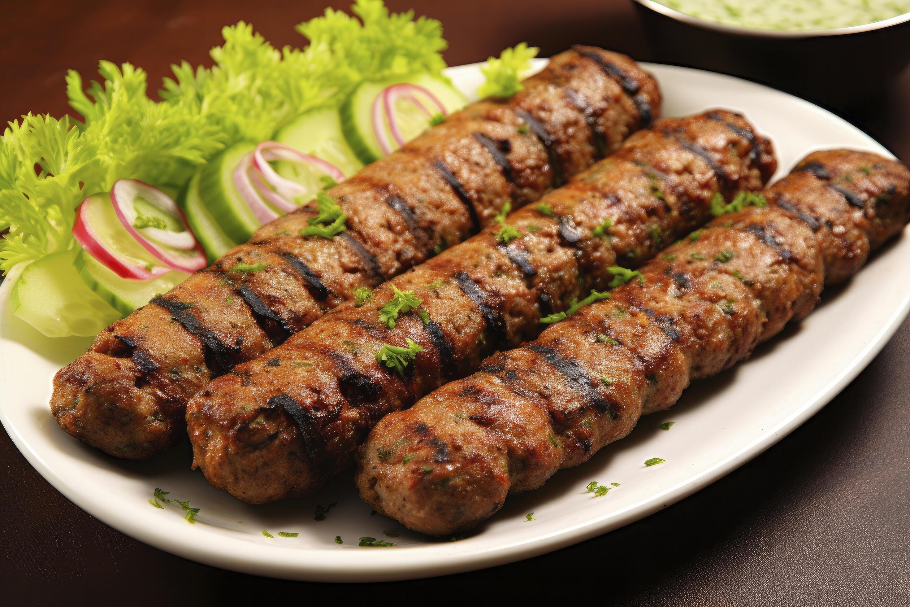 AI generated Tasty seekh kabab. AI Generated. 35293498 Stock Photo at ...
