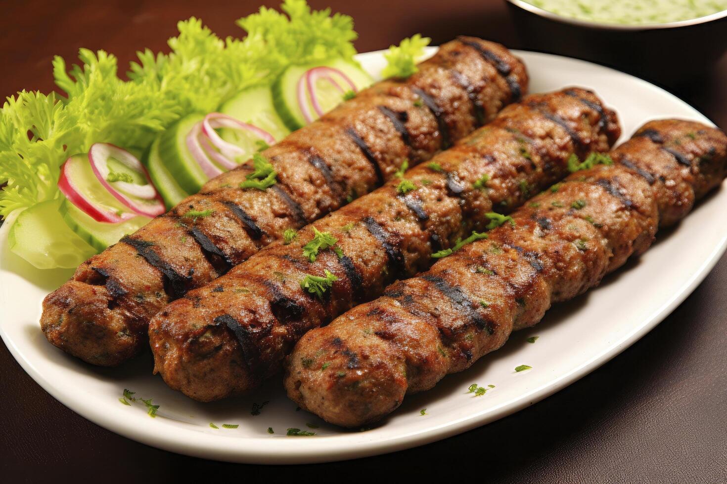 AI generated Tasty seekh kabab. AI Generated. 35293498 Stock Photo at ...
