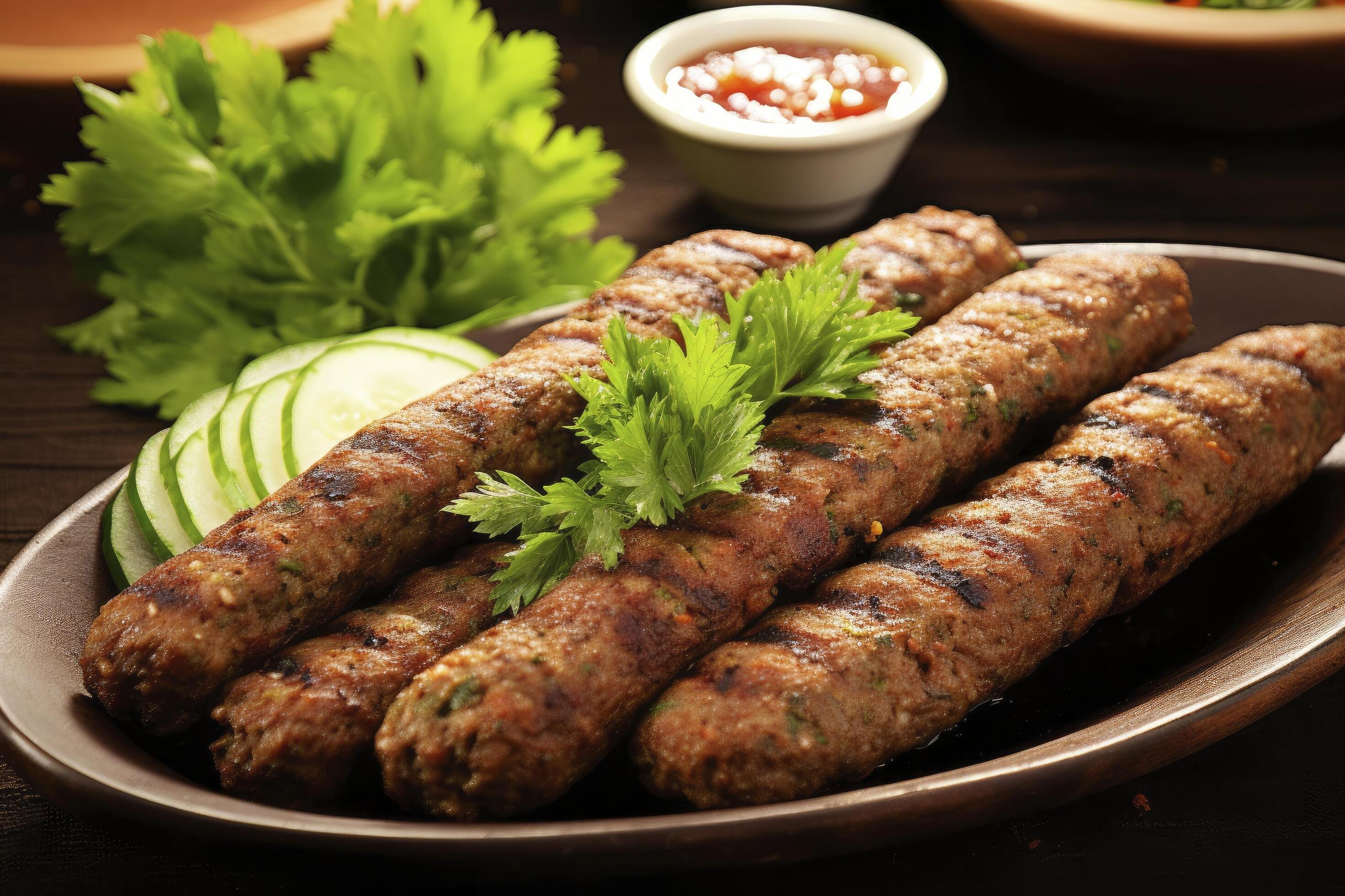 AI generated Tasty seekh kabab. AI Generated. 35293500 Stock Photo at ...