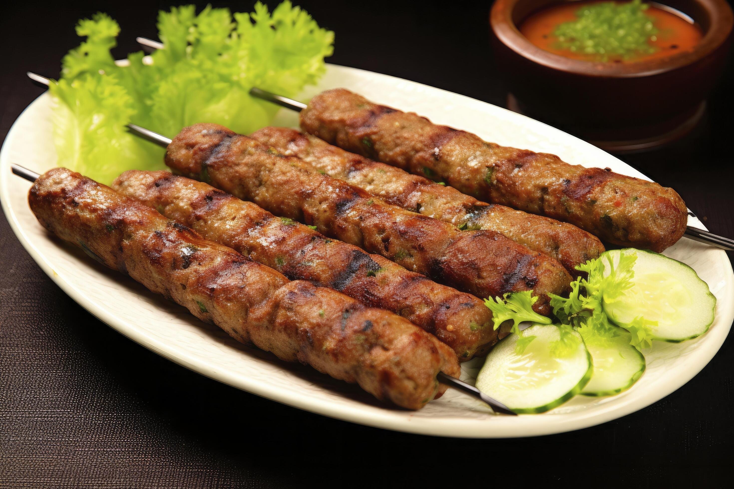 AI generated Tasty seekh kabab. AI Generated. 35293503 Stock Photo at ...