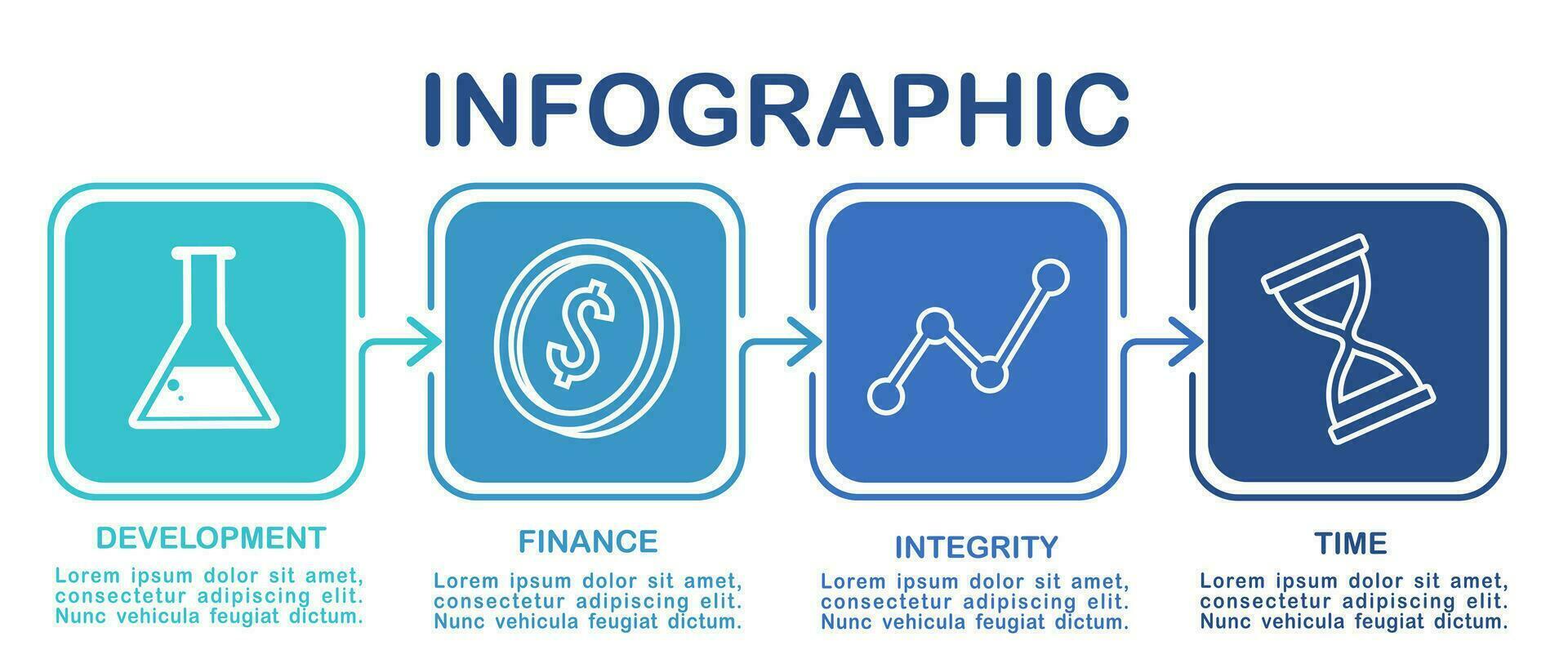 Business data visualization. Process chart. Abstract elements of graph ...