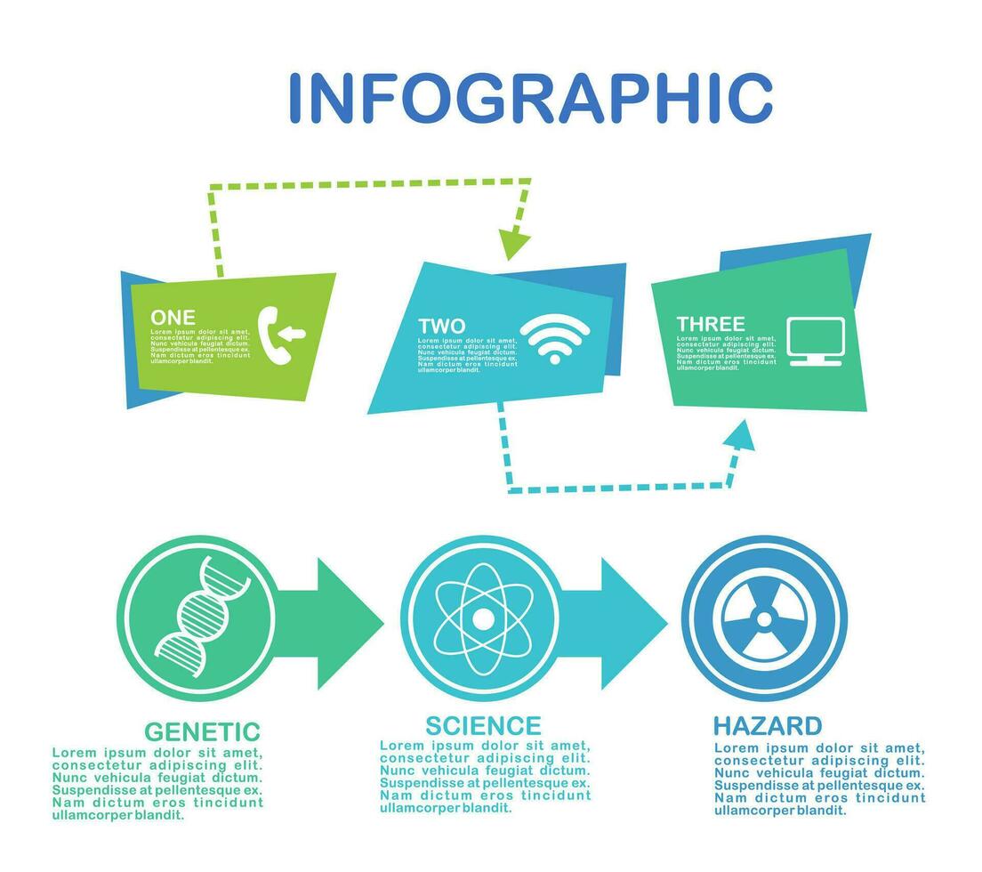 Business data visualization. Process chart. Abstract elements of graph ...