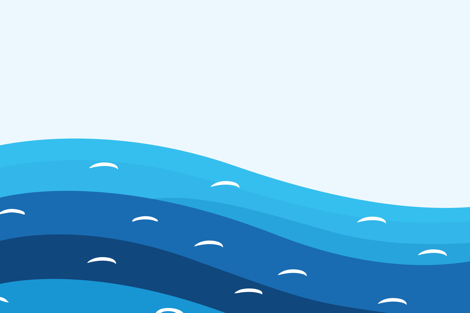 Abstract blue ocean waves background vector. Abstract sea waves ...