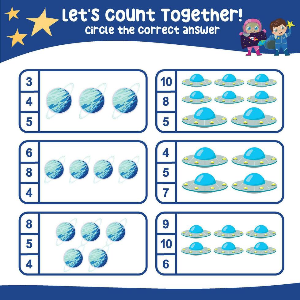 vamos contar juntos. circulo el correcto respuesta. matemático contar y ...