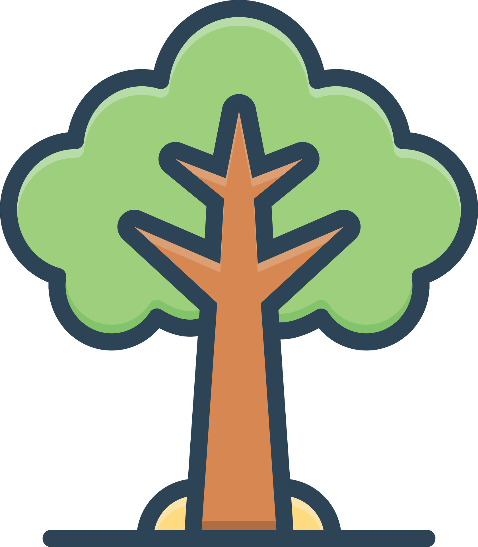 color icon for tree 35304724 Vector Art at Vecteezy