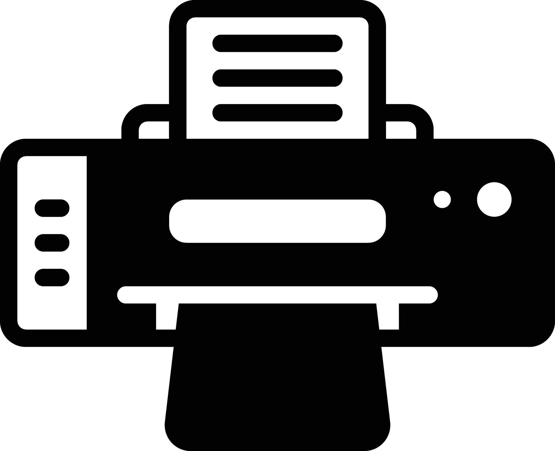 solid icon for printer 35305008 Vector Art at Vecteezy