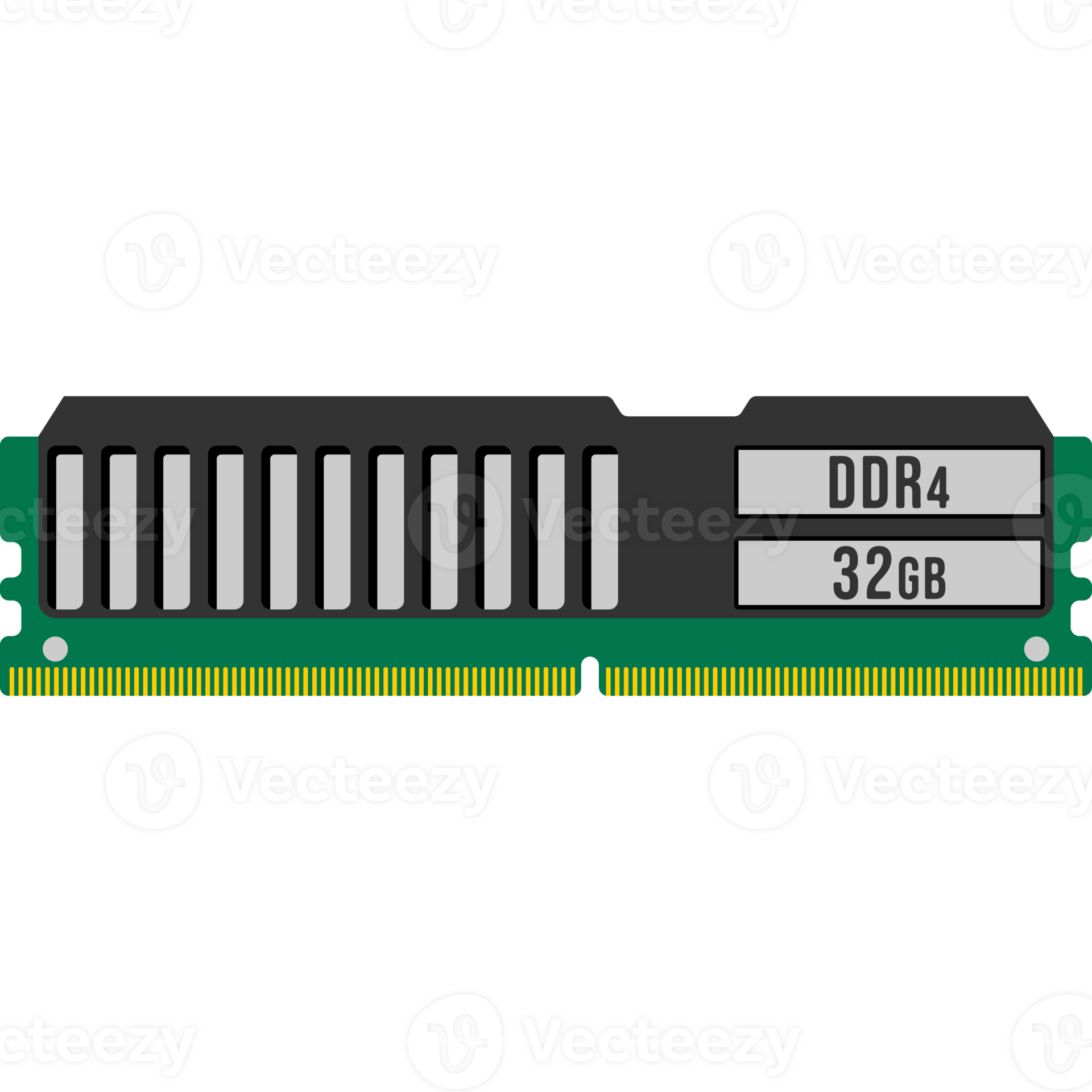 DDR4 RAM Memory Illustration 35309100 PNG