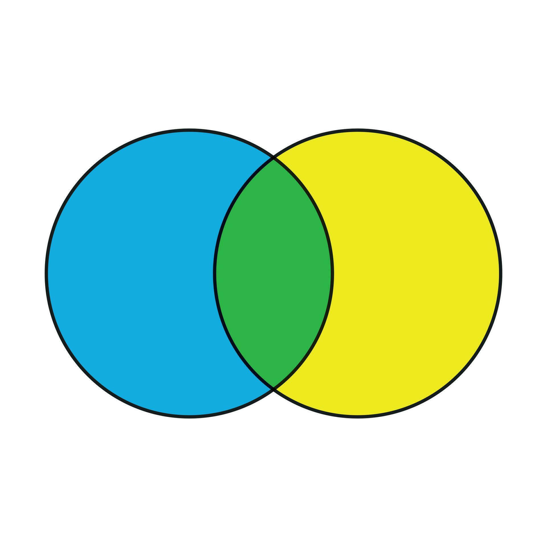 intersection of two sets venn diagram 35311403 Vector Art at Vecteezy