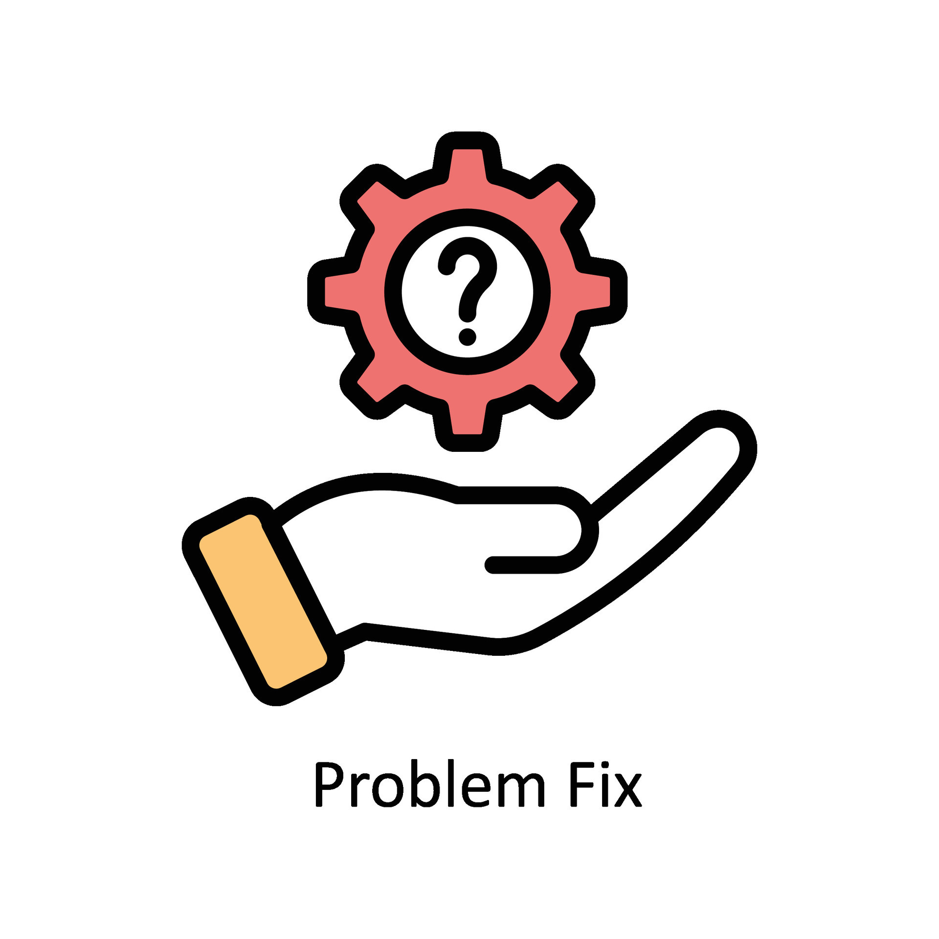 problem fix vector Filled outline Icon Design illustration. Business ... problem fix vector Filled outline Icon Design illustration. Business ...