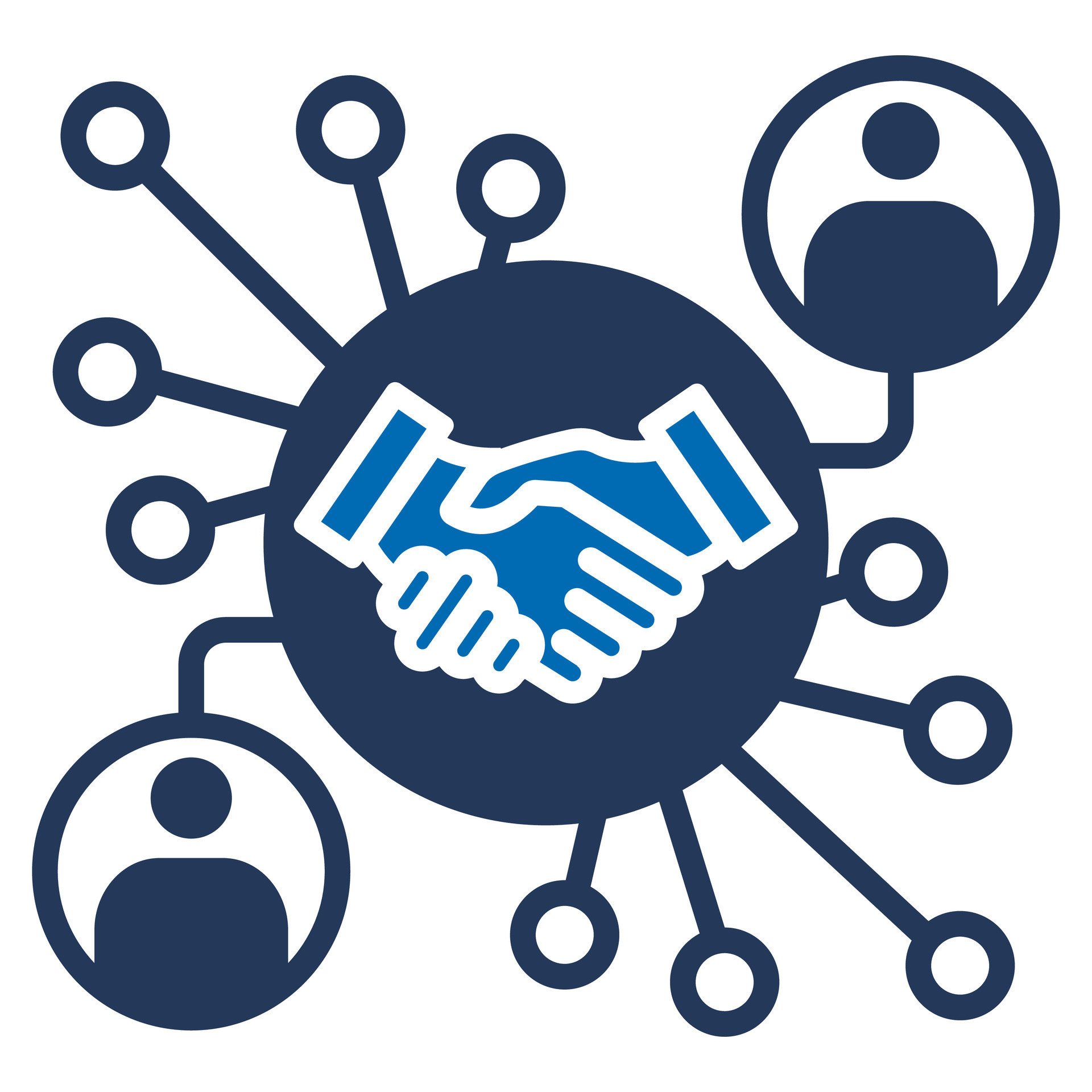 Collaboration Network Icon Line Vector Illustration 35316924 Vector Art