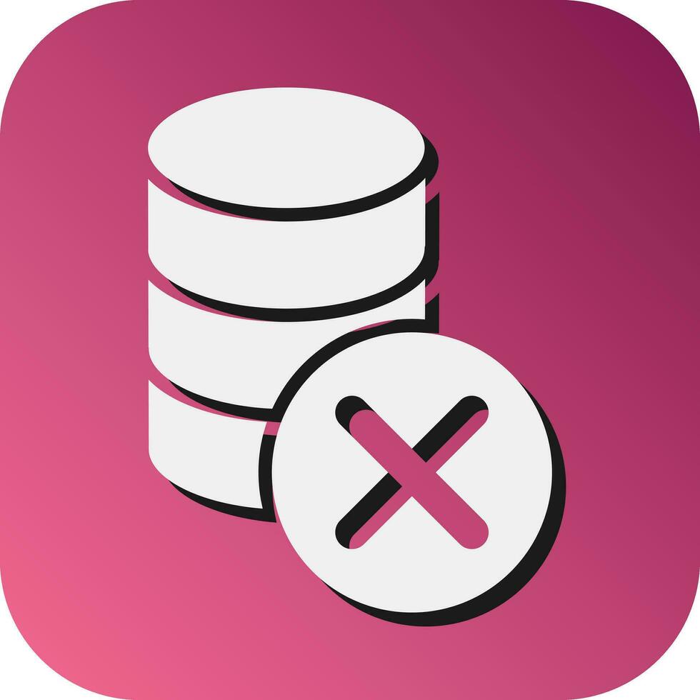 Delete Data Vector Glyph Gradient Background Icon For Personal And ... Delete Data Vector Glyph Gradient Background Icon For Personal And ...