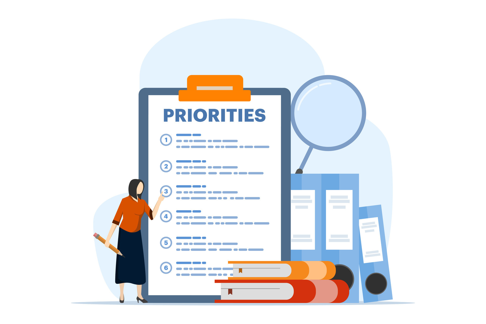 Priority List Concept Important Agenda To Do Planning And Managing Work To Increase Efficiency