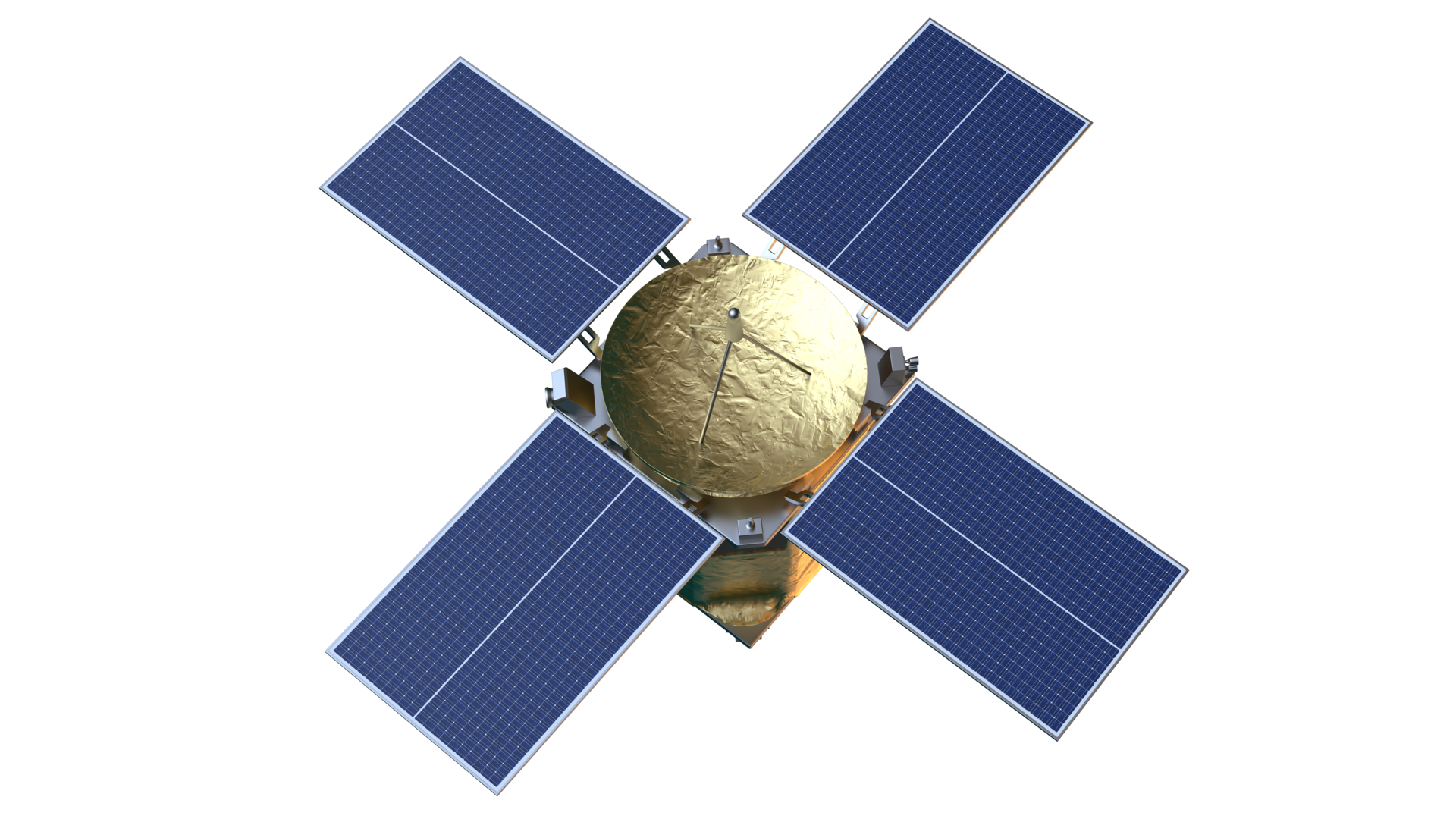 Space Satellite Orbiting In Space 3d Rendering Illustration 35321009 Png