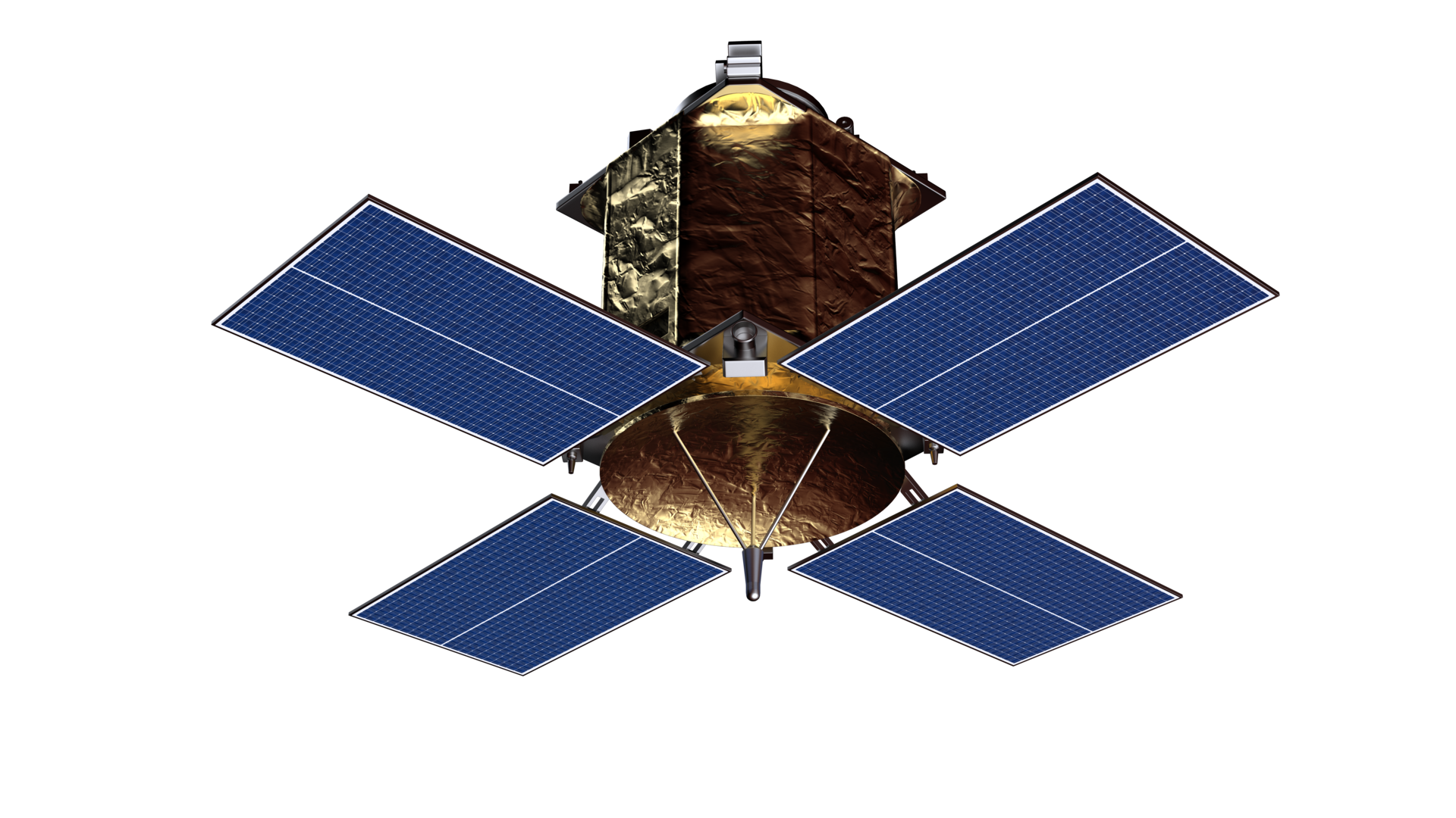 Space Satellite Orbiting In Space 3d Rendering Illustration 35321036 Png