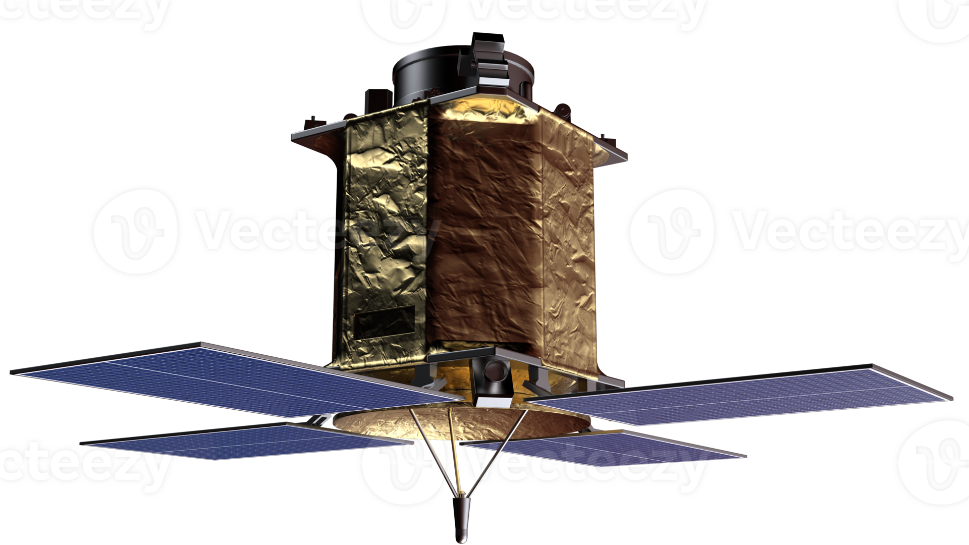 Space Satellite Orbiting In Space 3d Rendering Illustration 35321045 Png