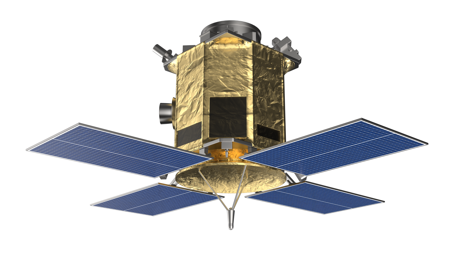 Space Satellite Orbiting In Space 3d Rendering Illustration 35321086 Png