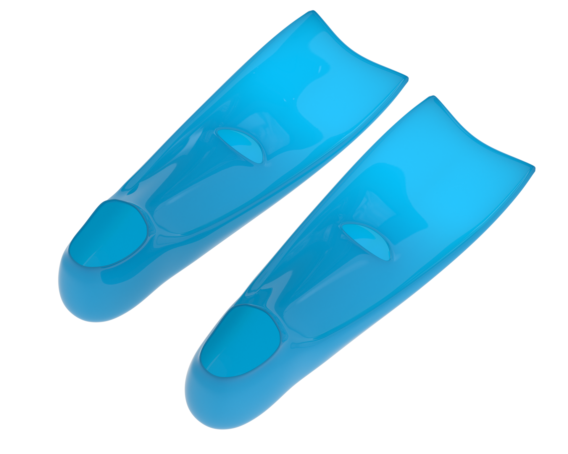 Swim Fins Isolated On Background 3d Rendering Illustration 35321186 Png
