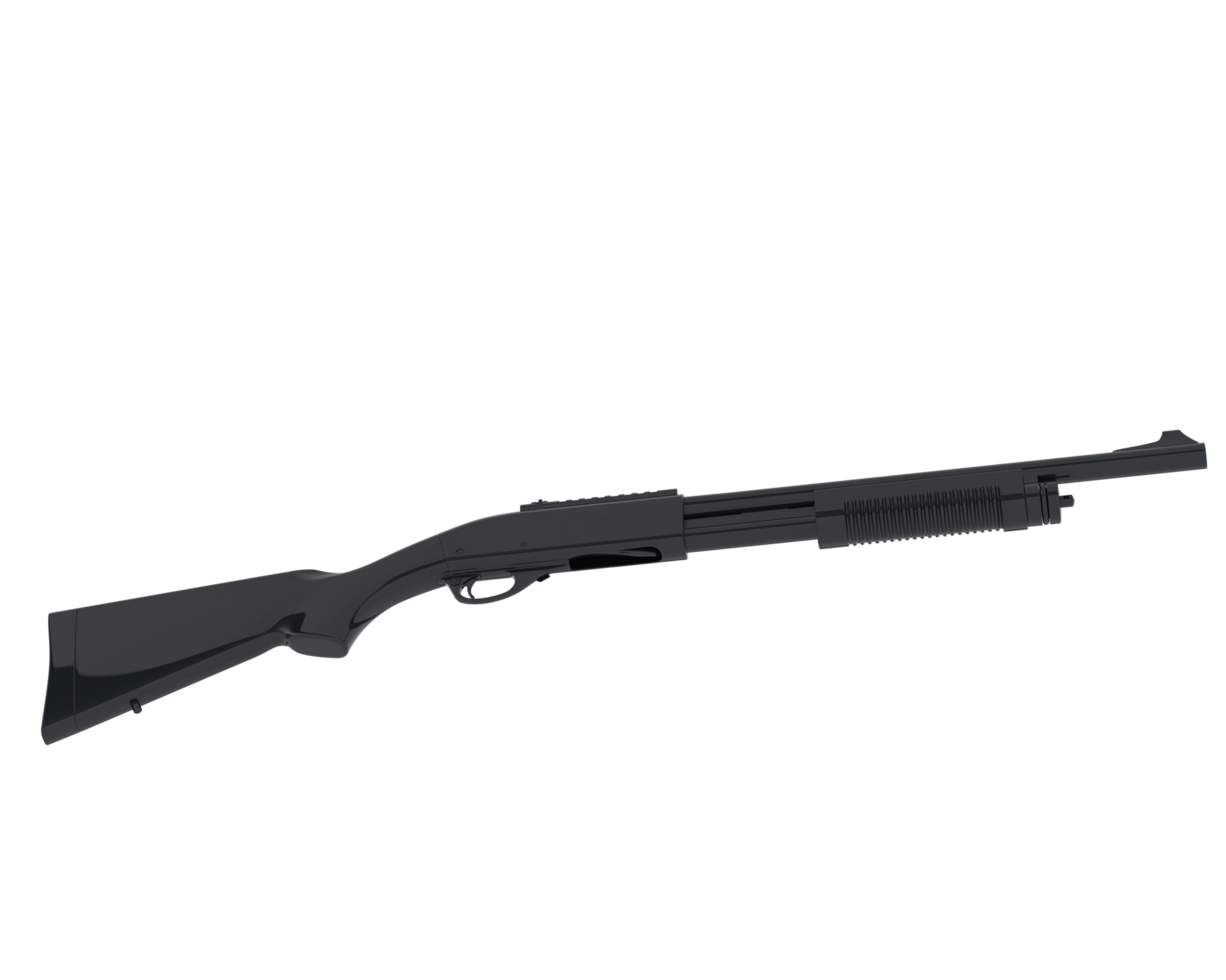 Shotgun Isolated On Background 3d Rendering Illustration 35321481 Png