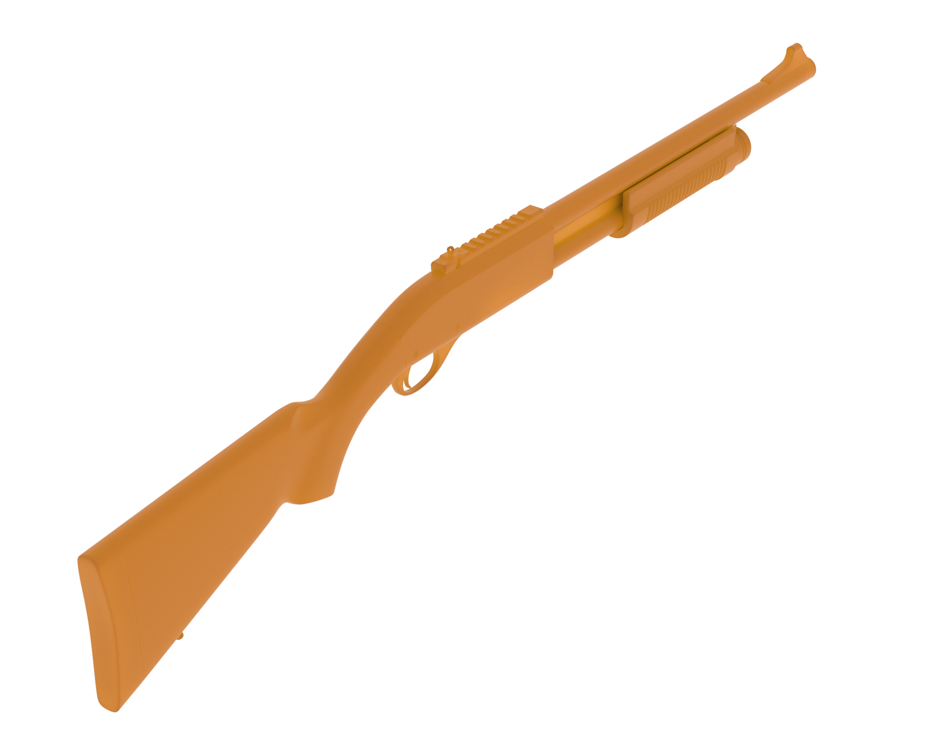 Shotgun Isolated On Background 3d Rendering Illustration 35321486 Png