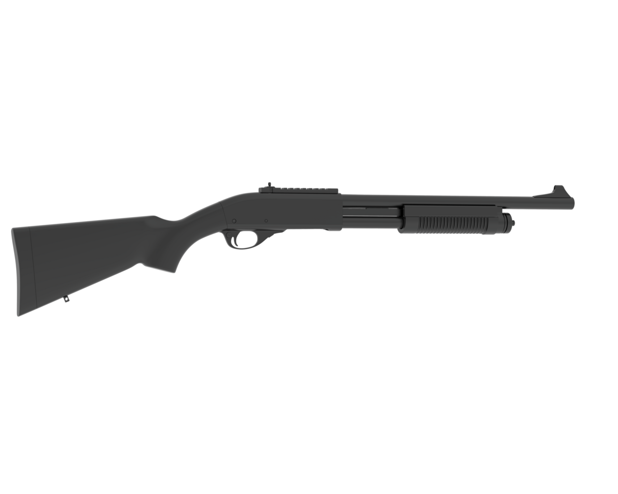 Shotgun Isolated On Background 3d Rendering Illustration 35321528 Png