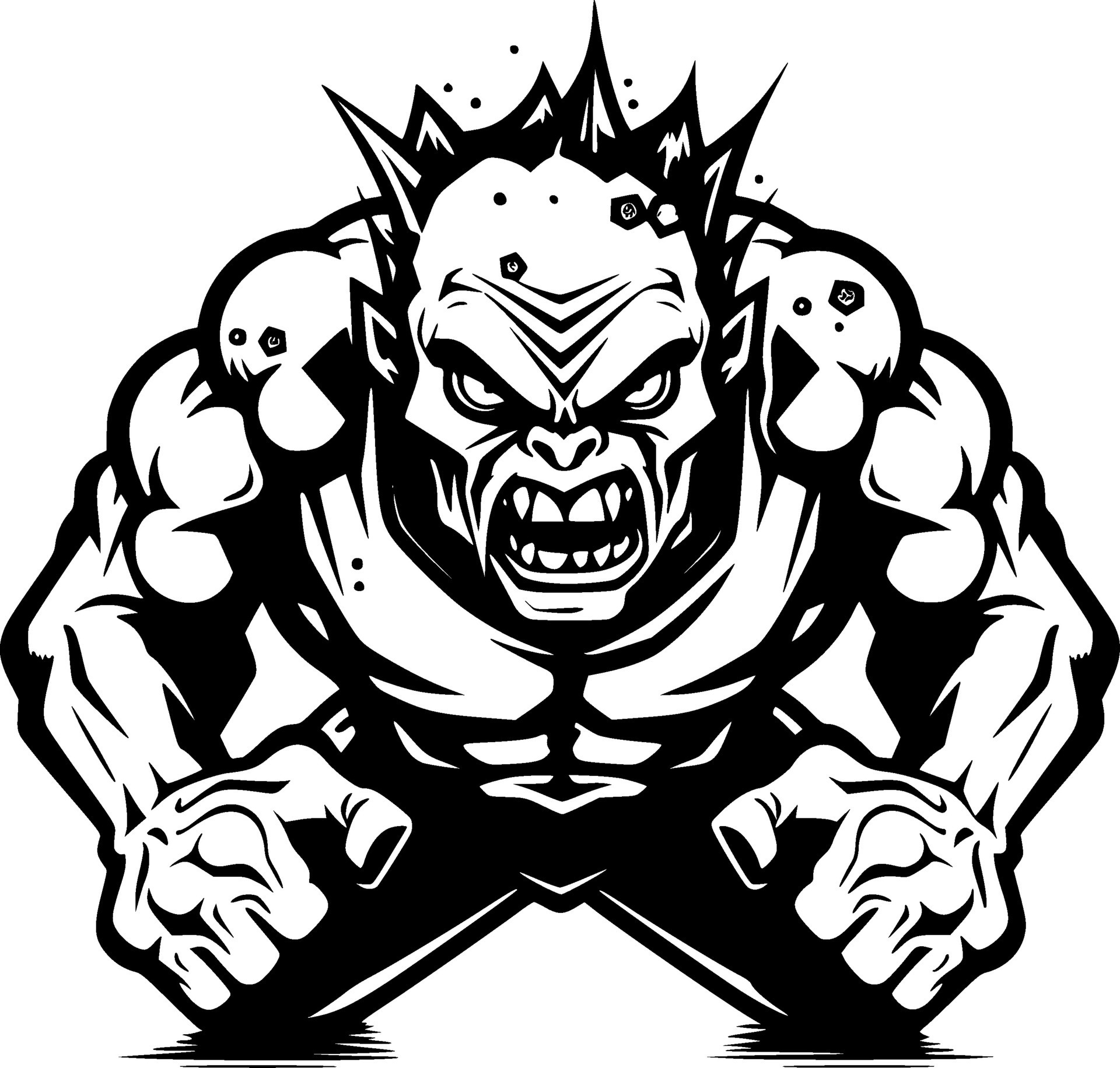 Zombie - Minimalist and Flat Logo - Vector illustration 35323323 Vector ...