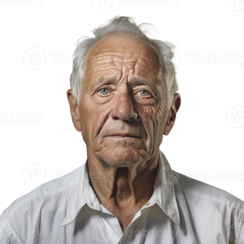 Ai Generated A Happy Older Man Smiling For The Camera Isolated 35327711 Png