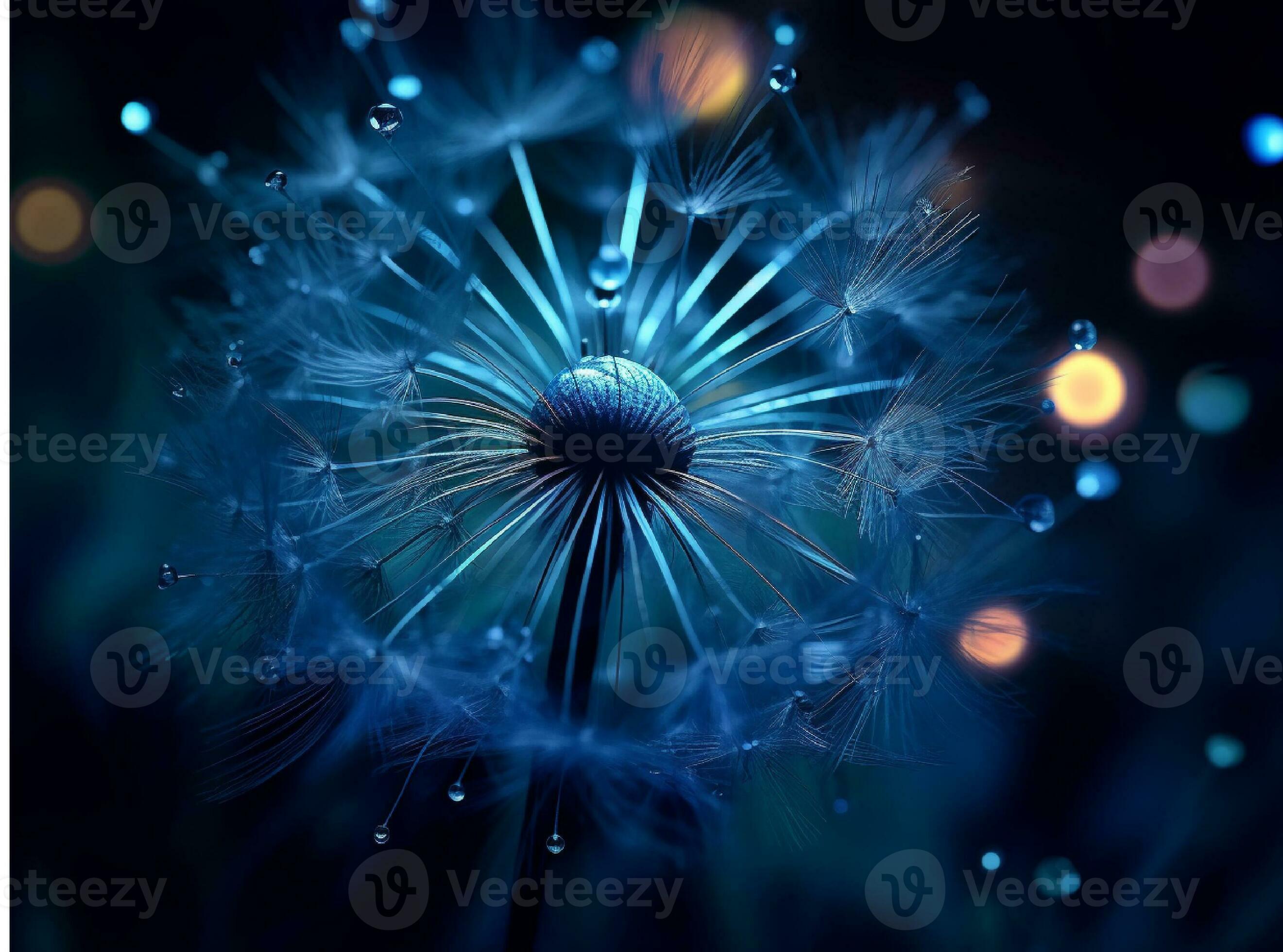 AI generated Dandelion seeds on bokeh background. 3d rendering 35328093 Stock Photo at Vecteezy