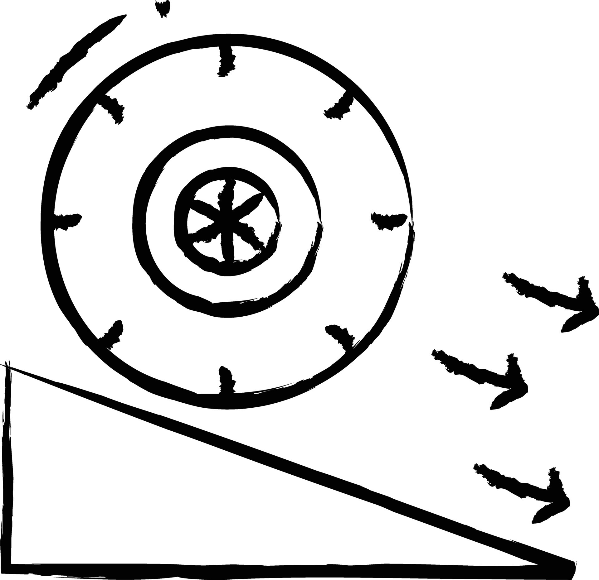 Friction Force Hand Drawn Vector Illustration 35334315 Vector Art At