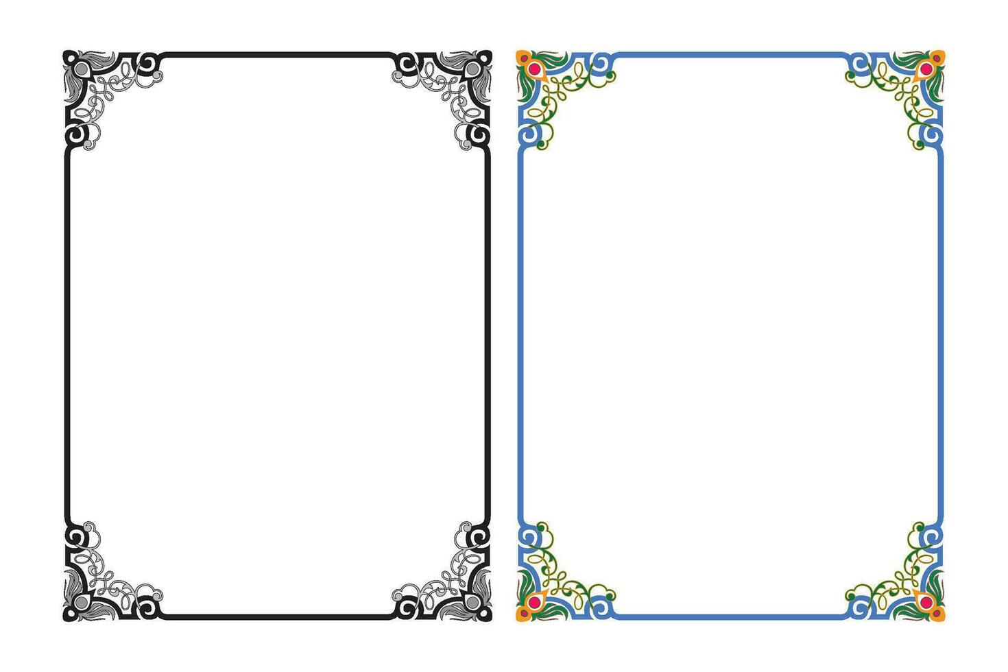 Frame Flower Border Design For A4 Size Paperback Paper - Infoupdate.org