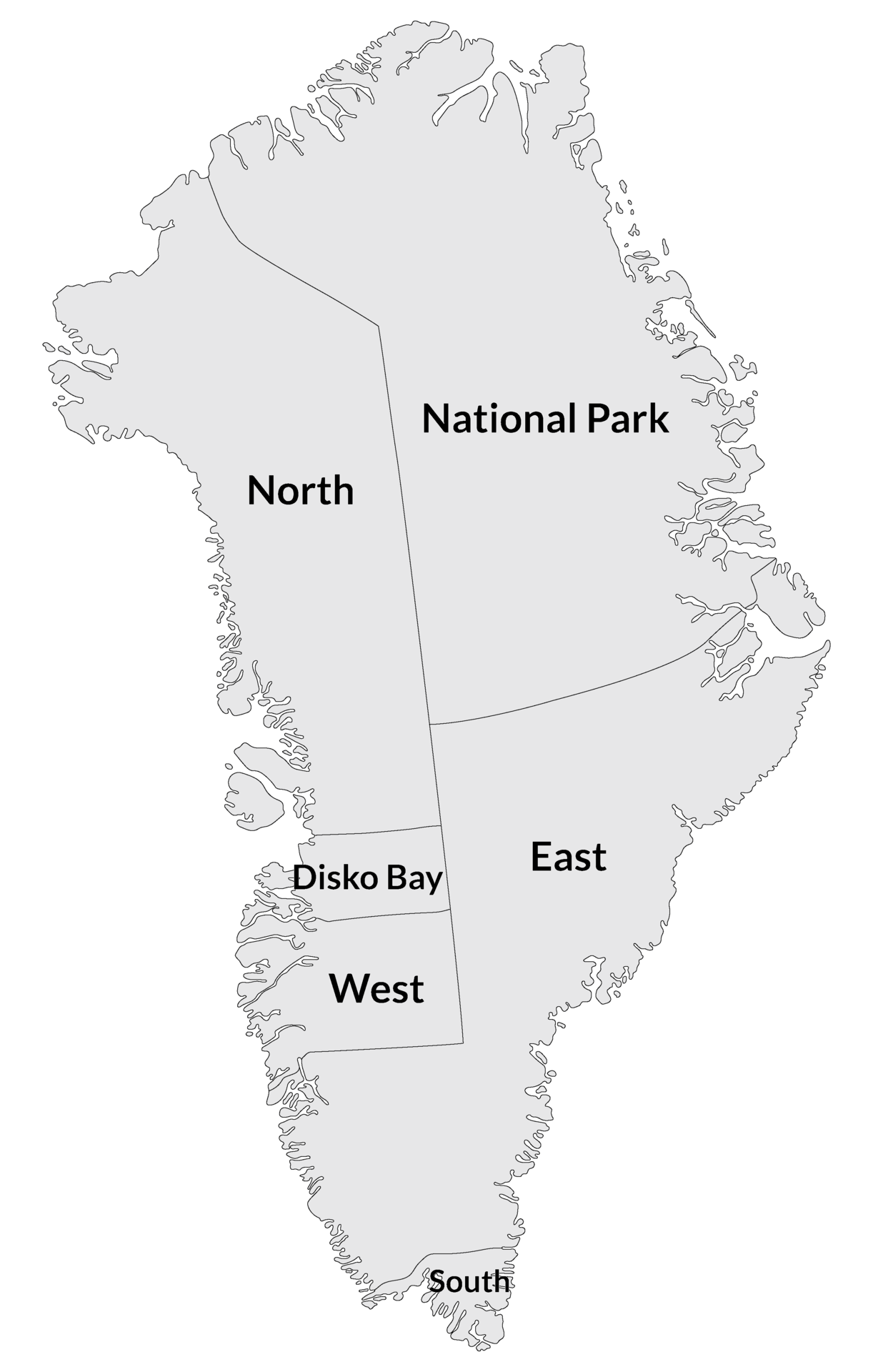 Greenland Map Map Of Greenland Divided Into Five Regions 35338905 Png Greenland Map Map Of Greenland Divided Into Five Regions 35338905 Png