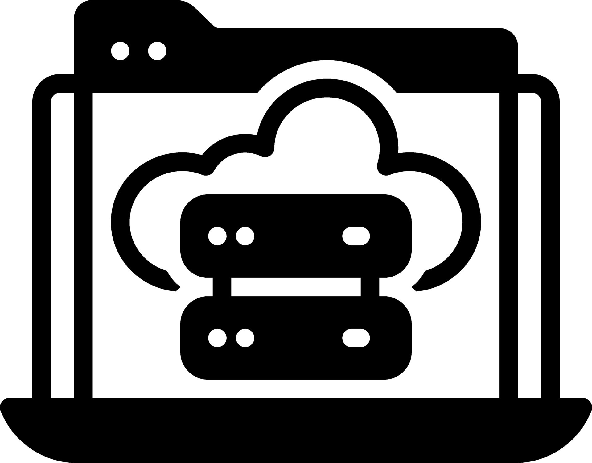 solid icon for hosted 35339049 Vector Art at Vecteezy