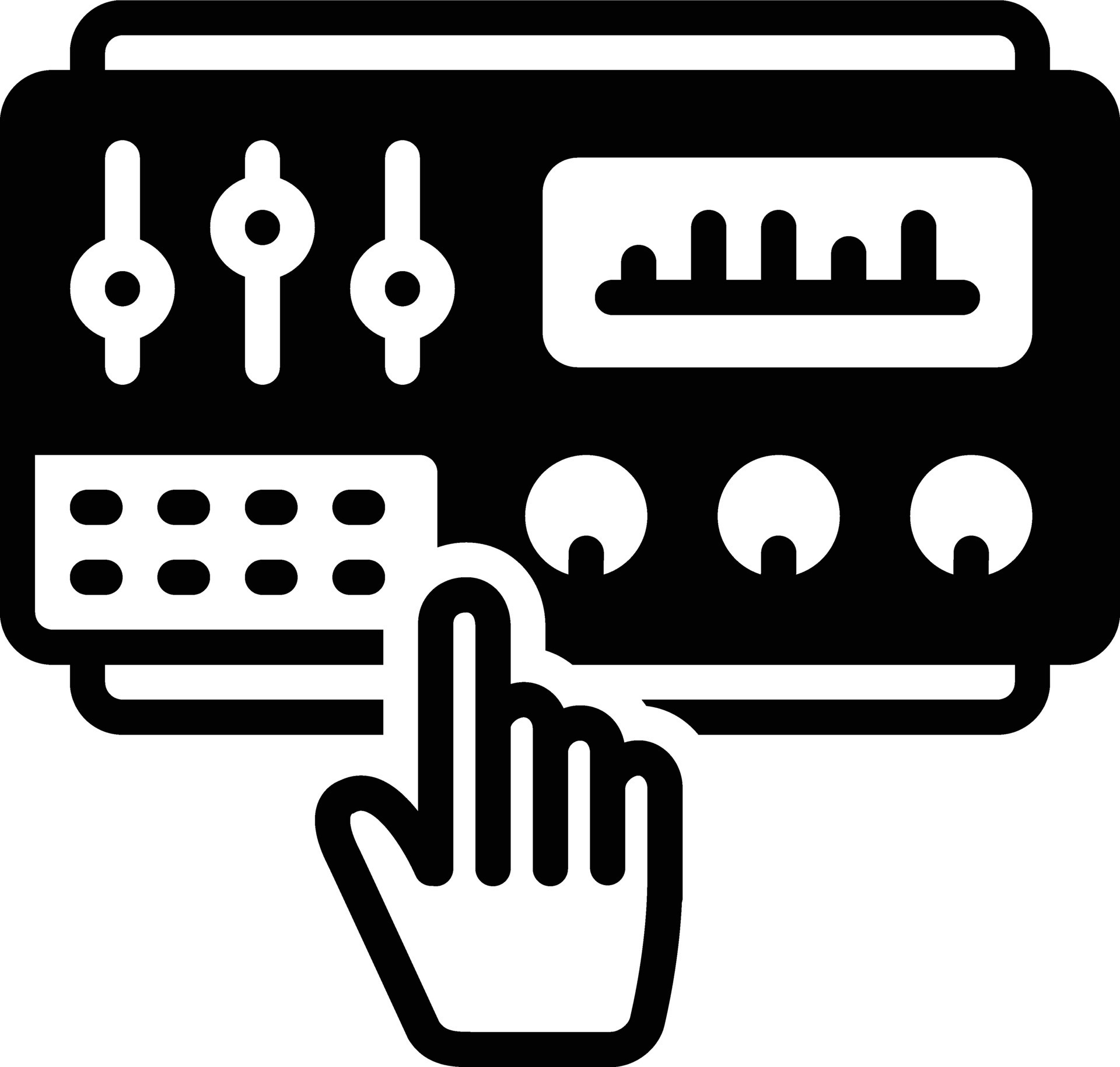 solid icon for controlled 35339210 Vector Art at Vecteezy