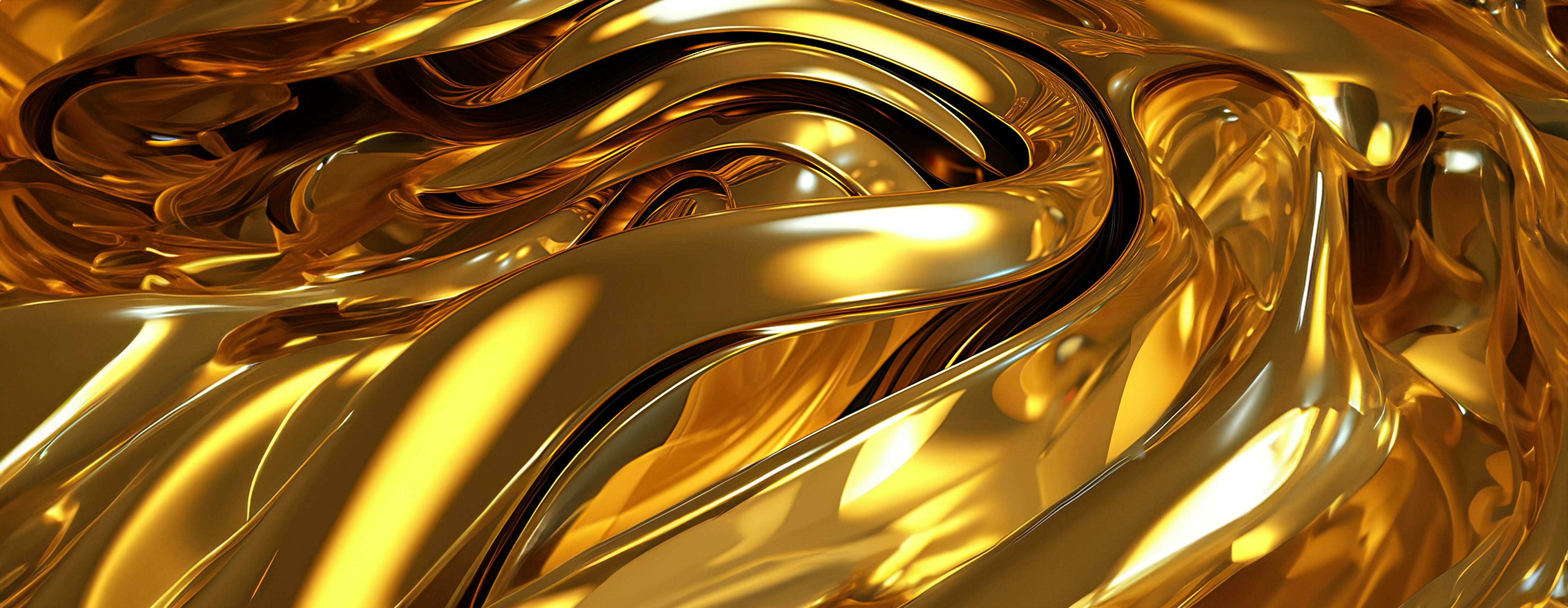 AI generated Gold background or texture and gradients shadow. AI ...
