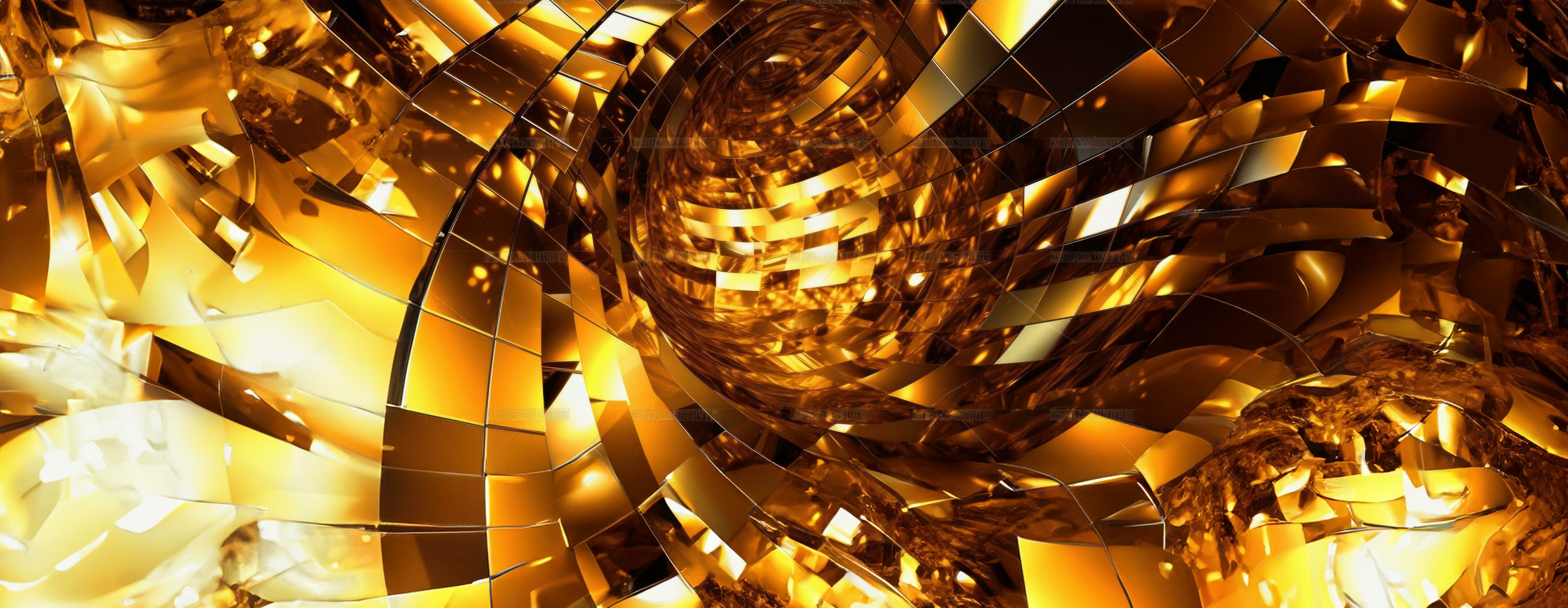 AI generated Gold background or texture and gradients shadow. AI ...