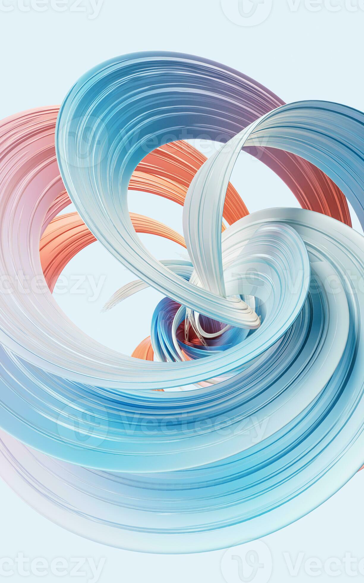 Flowing curve lines background, 3d rendering. 35350368 Stock Photo at Vecteezy