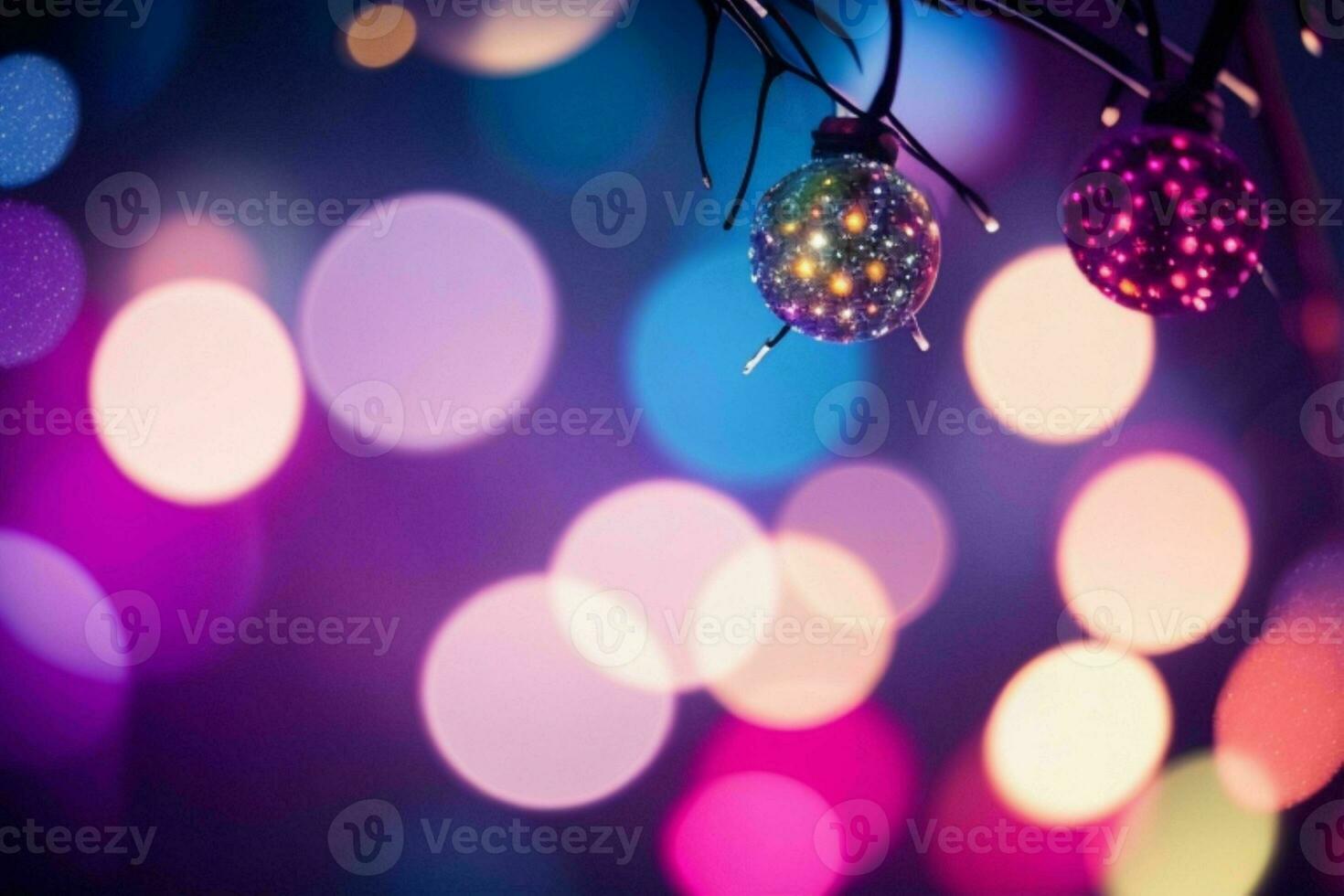 AI generated colorful bokeh effect. Pro Photo 35353182 Stock Photo at ...
