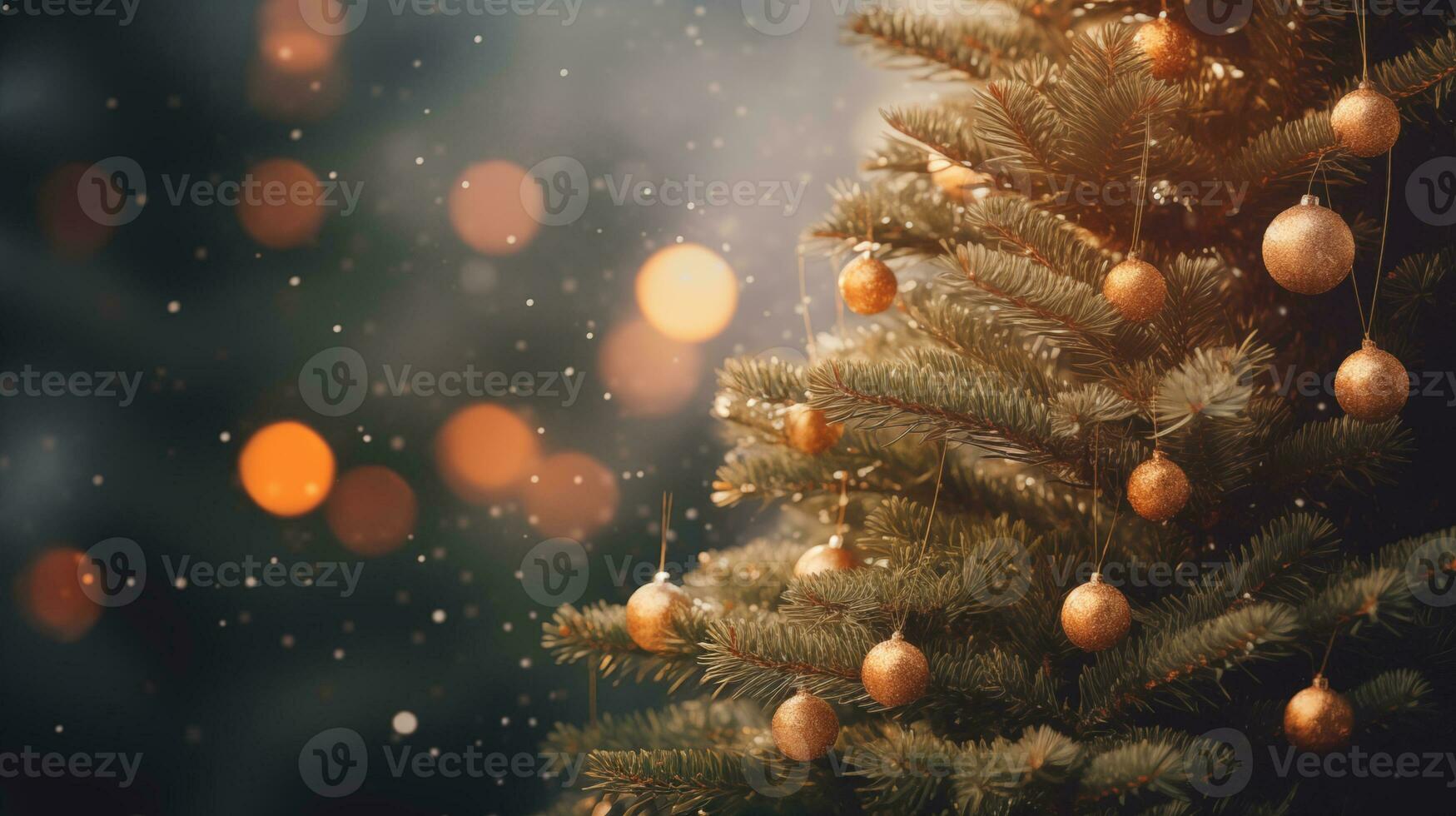 AI generated Christmas tree branches green trees natural color ...