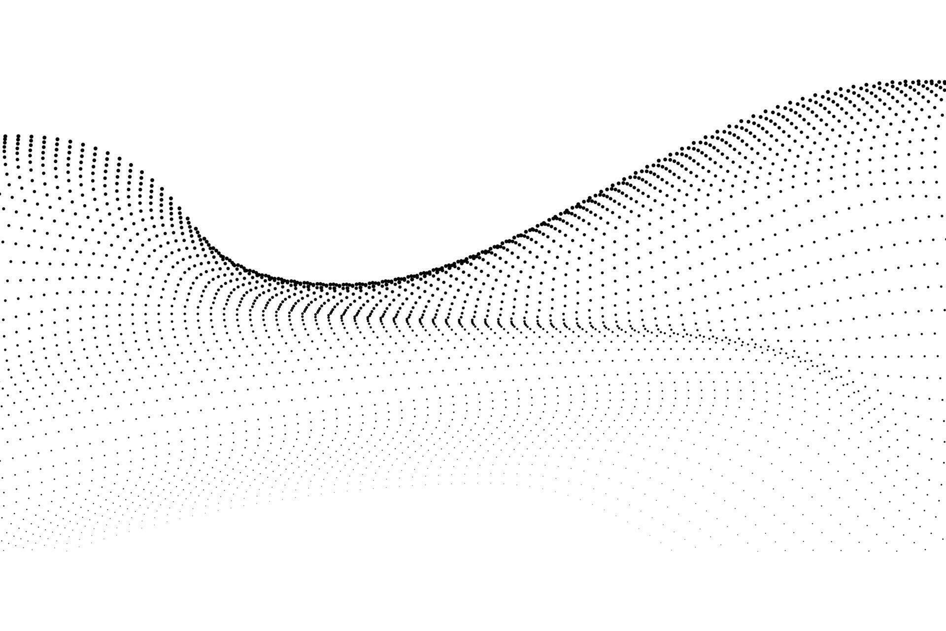 Flowing Dots Particles Wave Pattern Halftone Gradient Background 35360852 Vector Art At Vecteezy