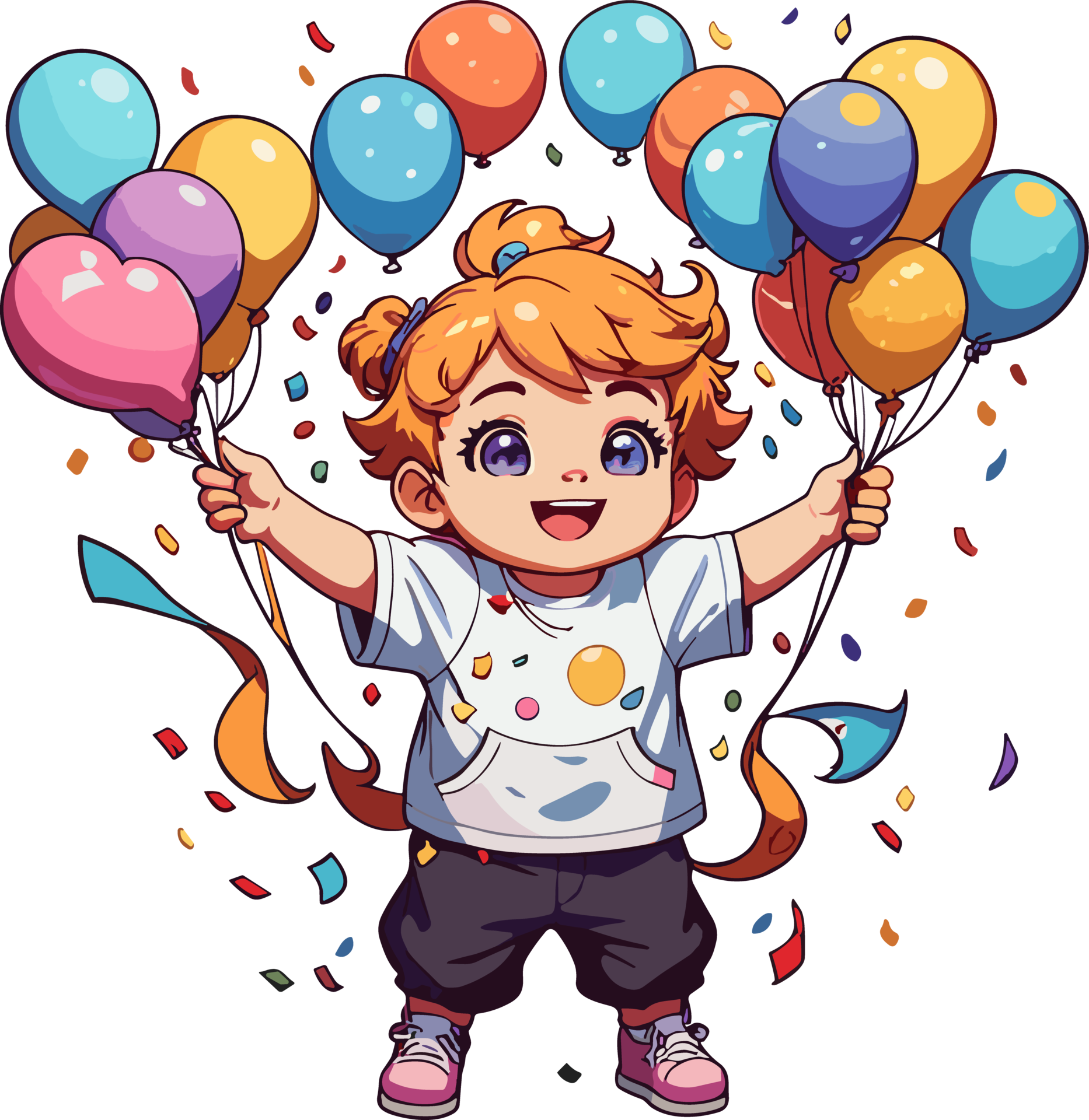 AI generated Cute Boy Celebrate New Year Image 35363652 PNG