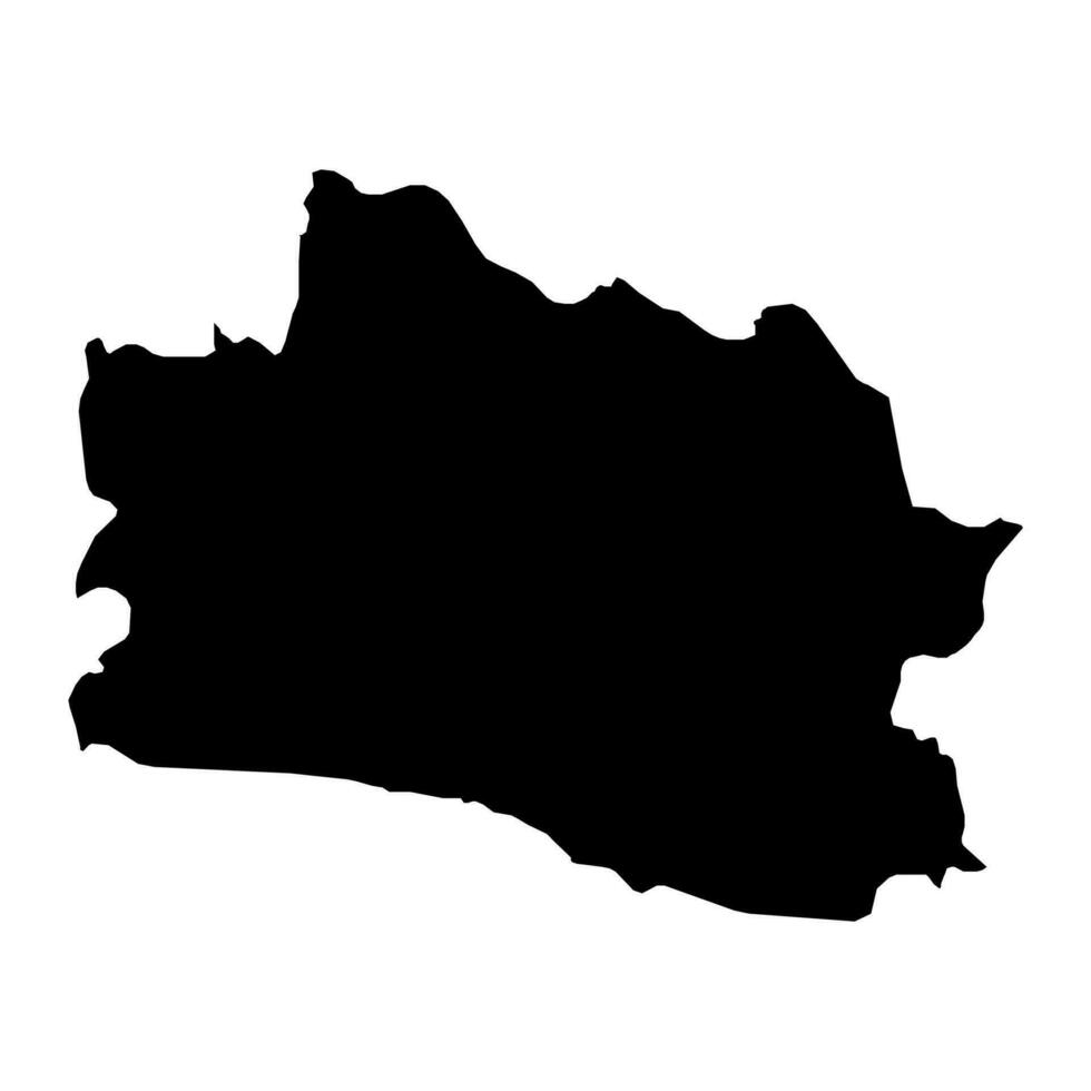 West Java province map, administrative division of Indonesia. Vector ...