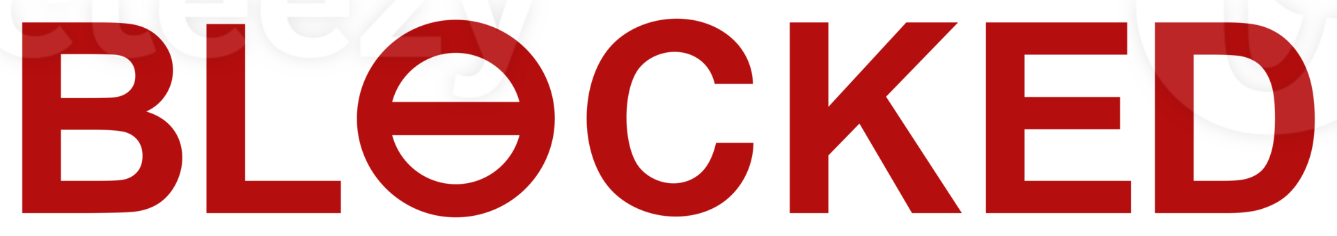 Visual Text Illustration of the 'Blocked', can use for apps, website ...